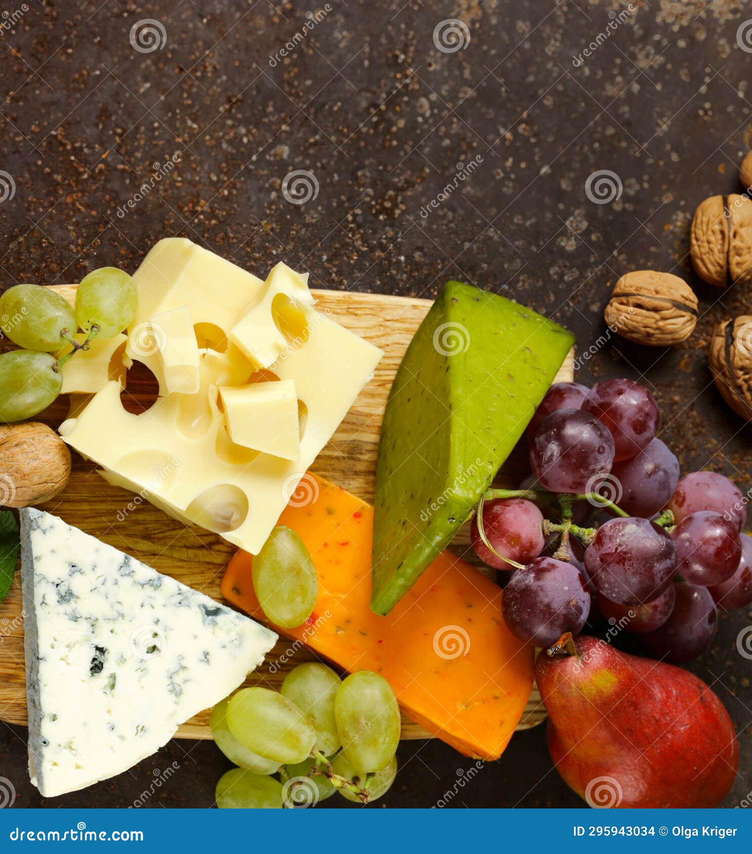 Cheese Board Assorted Cheeses Stock Photo - Image of gouda, cheeses ...