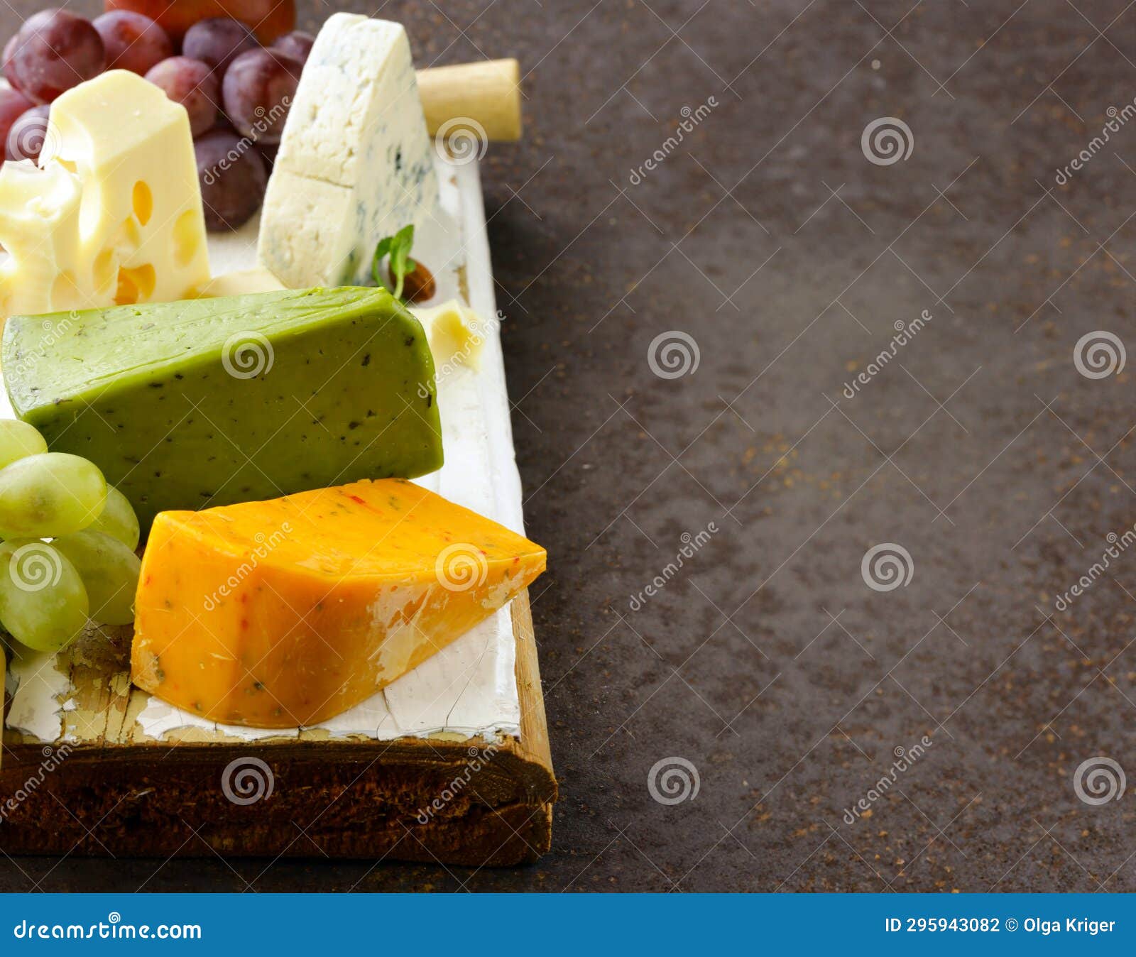 Cheese Board Assorted Cheeses Stock Photo - Image of wooden, italian ...