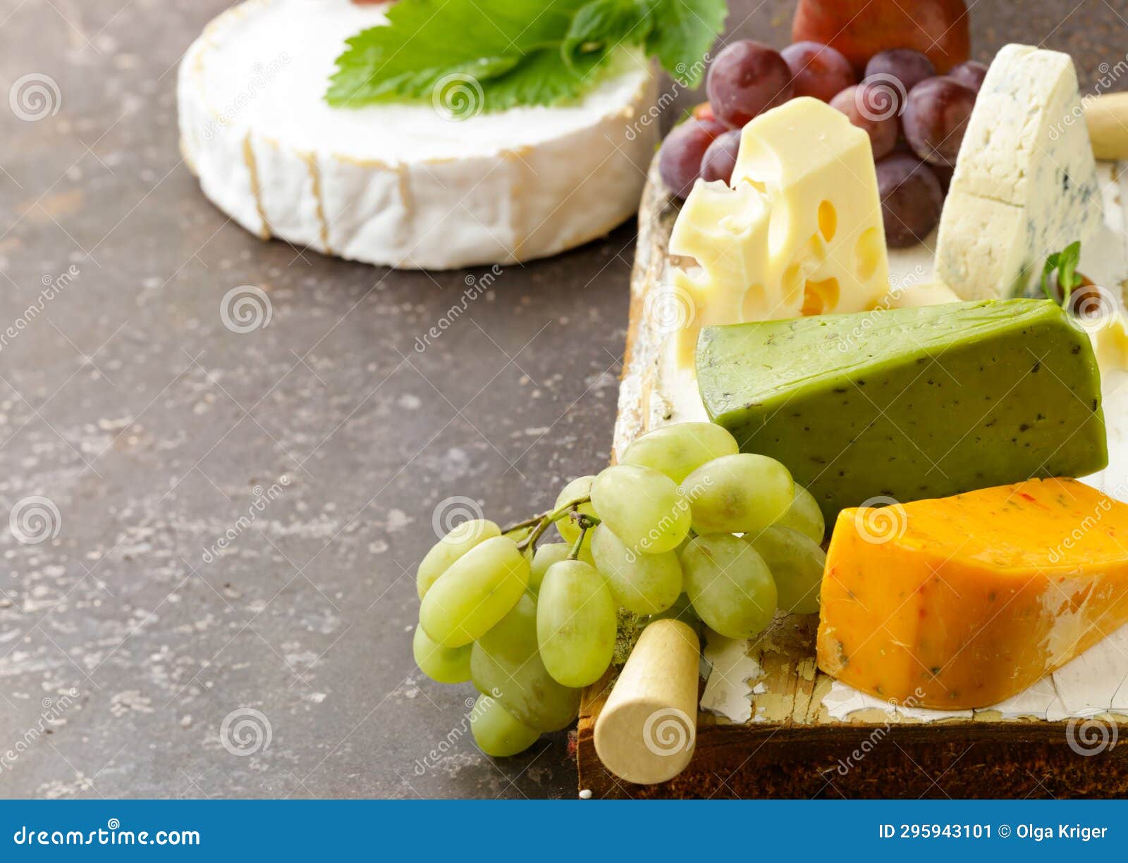 Cheese Board Assorted Cheeses Stock Image - Image of assorted ...