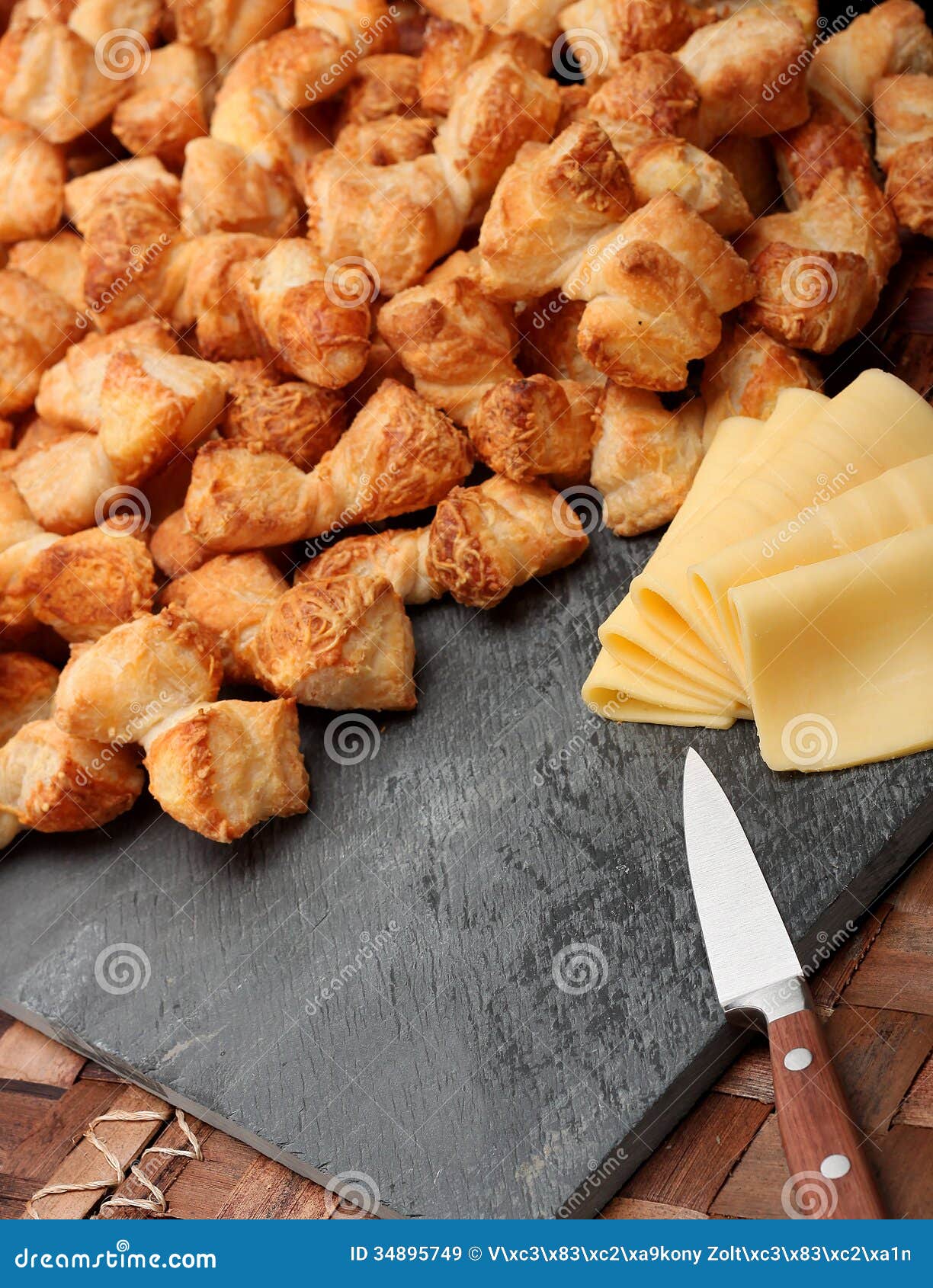 Cheese bow stock image. Image of knife, confectionery - 34895749