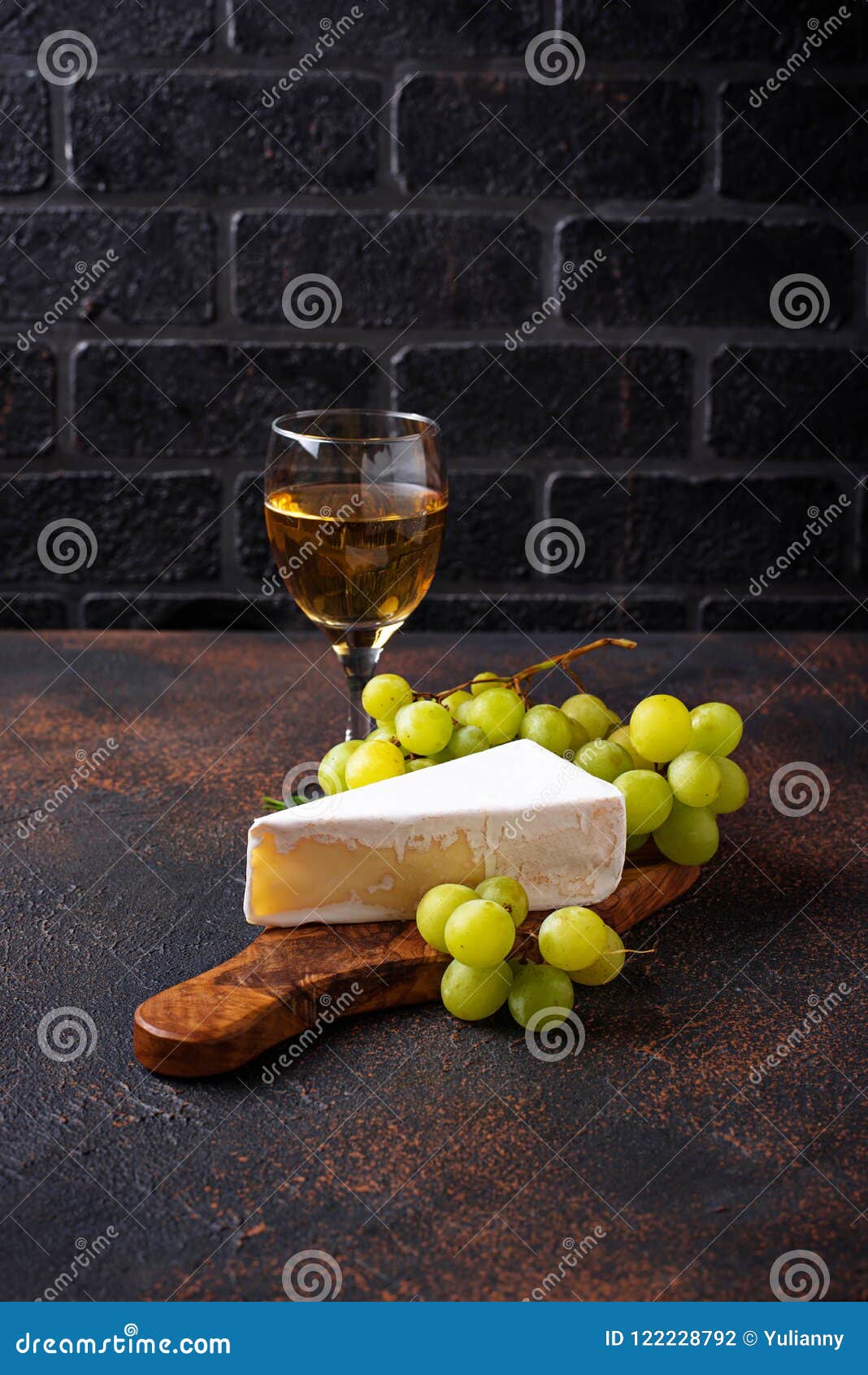 Cheese Brie, Grape and Wine Stock Photo - Image of ingredient, plate ...