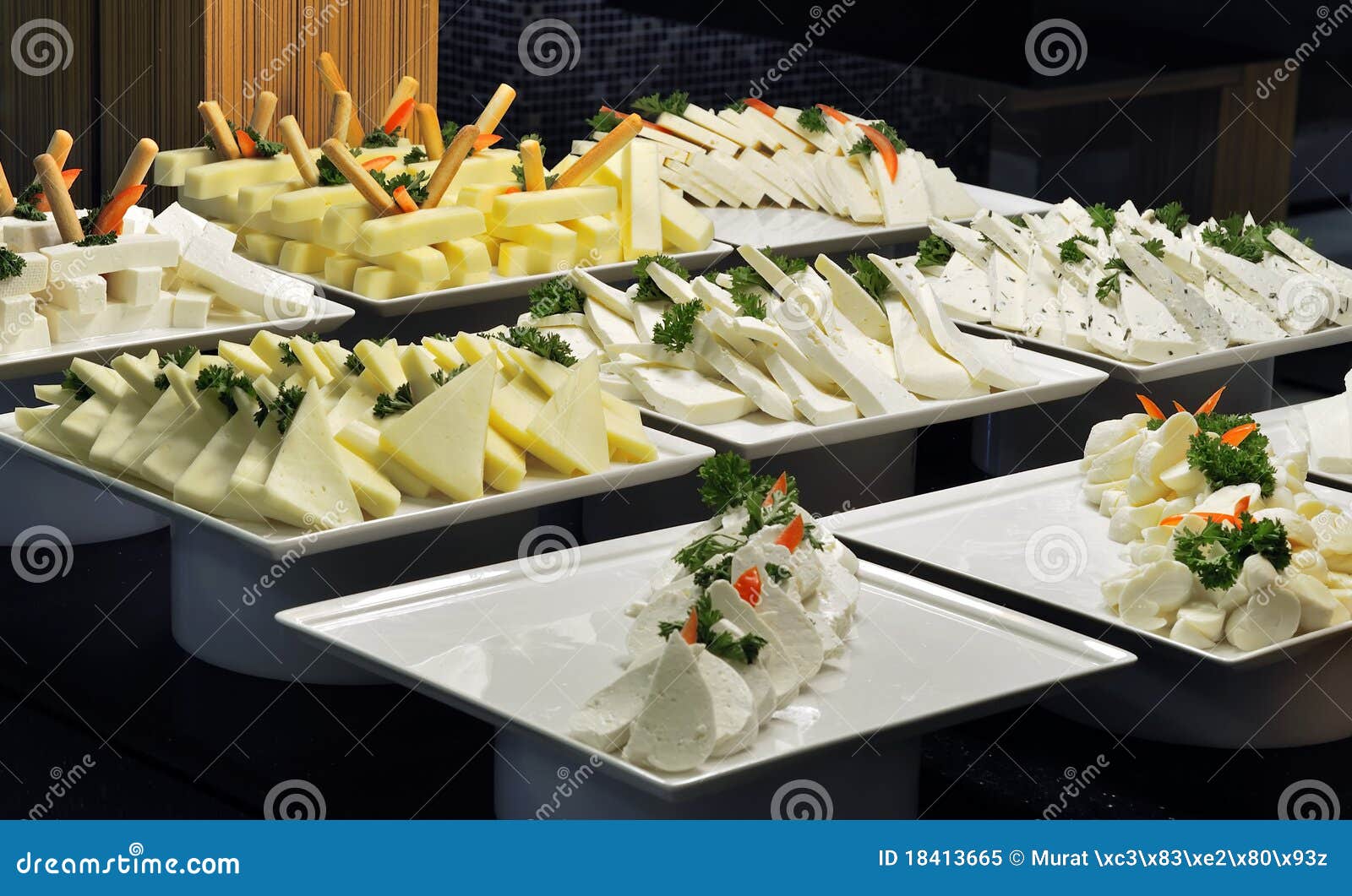 Cheese Buffet stock image. Image of available, indoors - 18413665