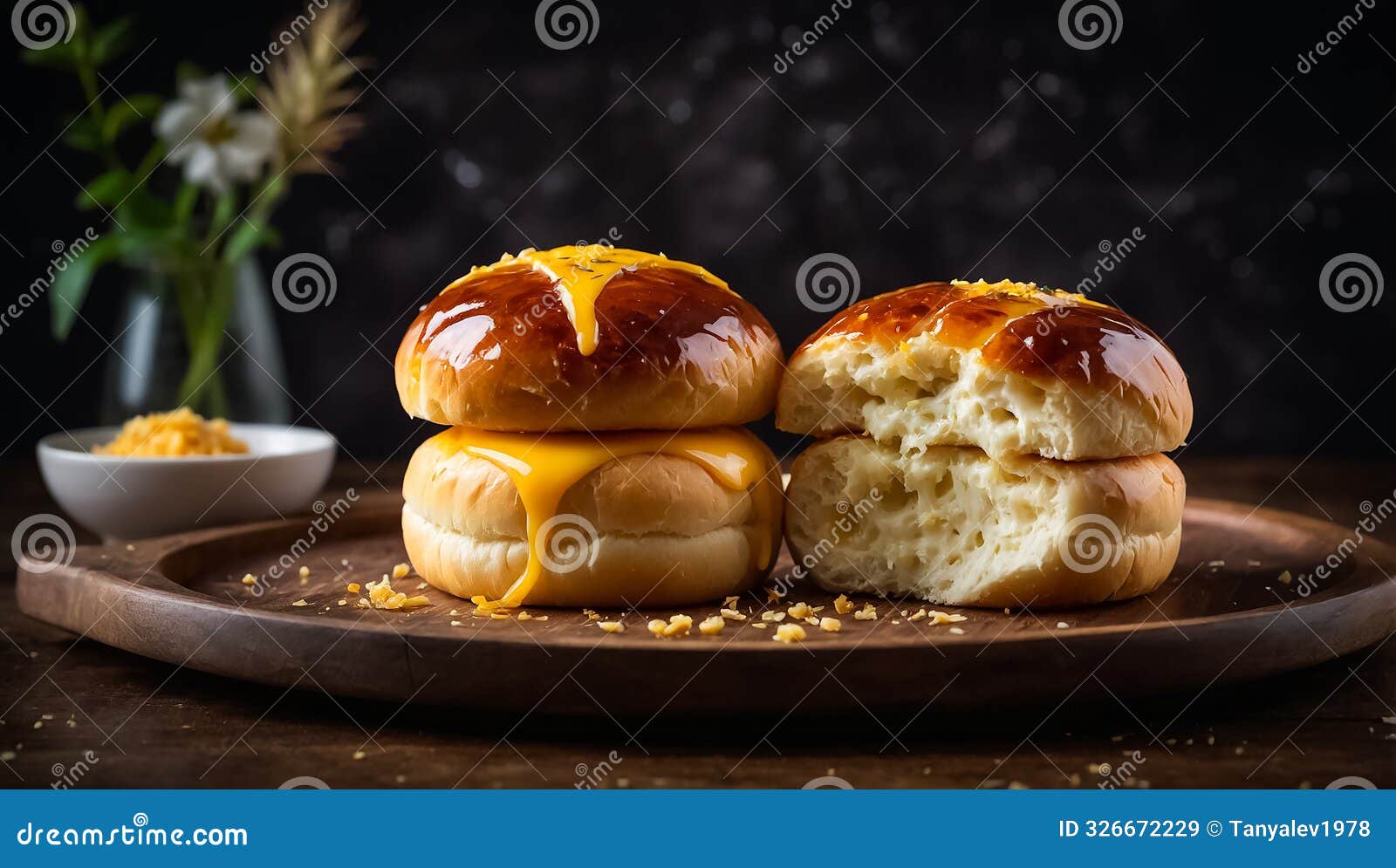 Cheese Buns Traditional Food Of Australia Stock Image | CartoonDealer ...