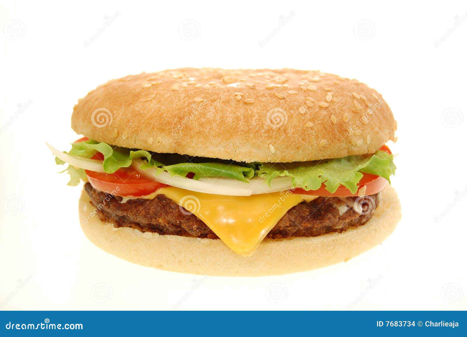 Cheese burger stock photo. Image of takeaway, fattening - 7683734