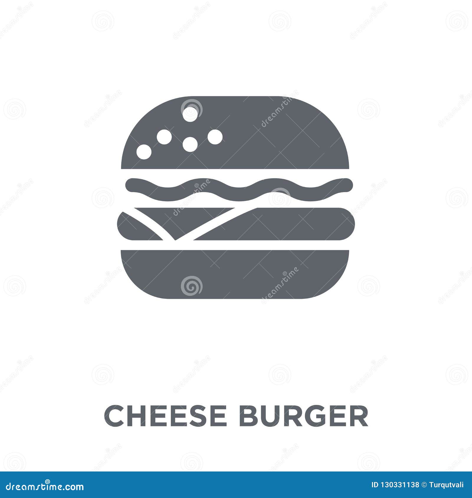 Cheese Burger Icon from Restaurant Collection. Stock Vector ...