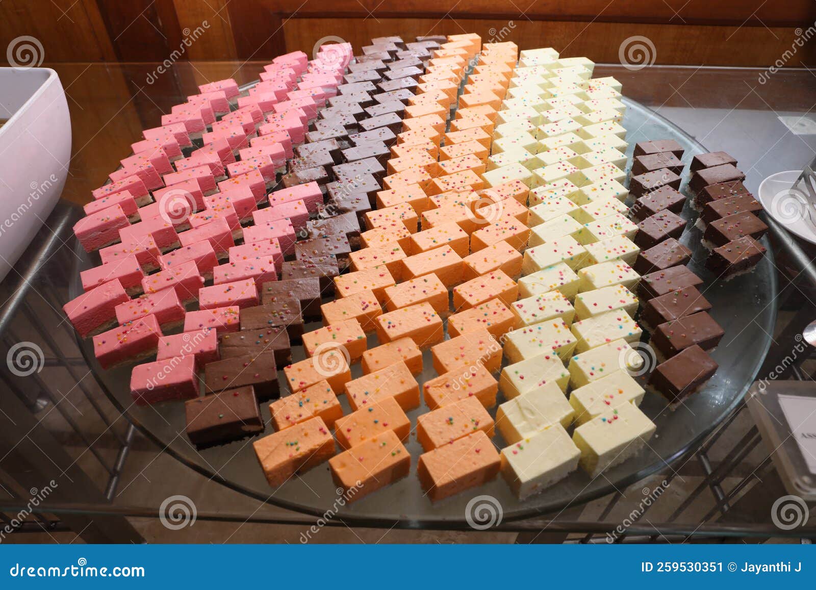 Cheese Cake in Different Flavors Stock Image - Image of arranged, icing ...