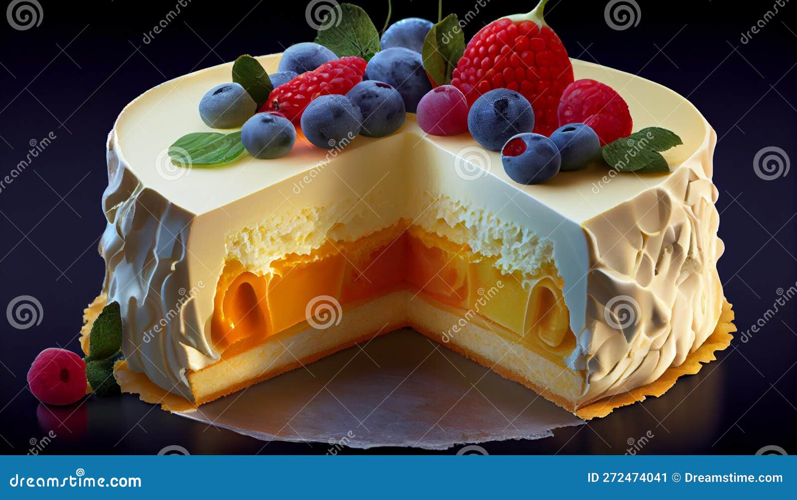 Cheese Cake, New York Classic Cheese Cake in Cafe, Taste. AI Generative ...