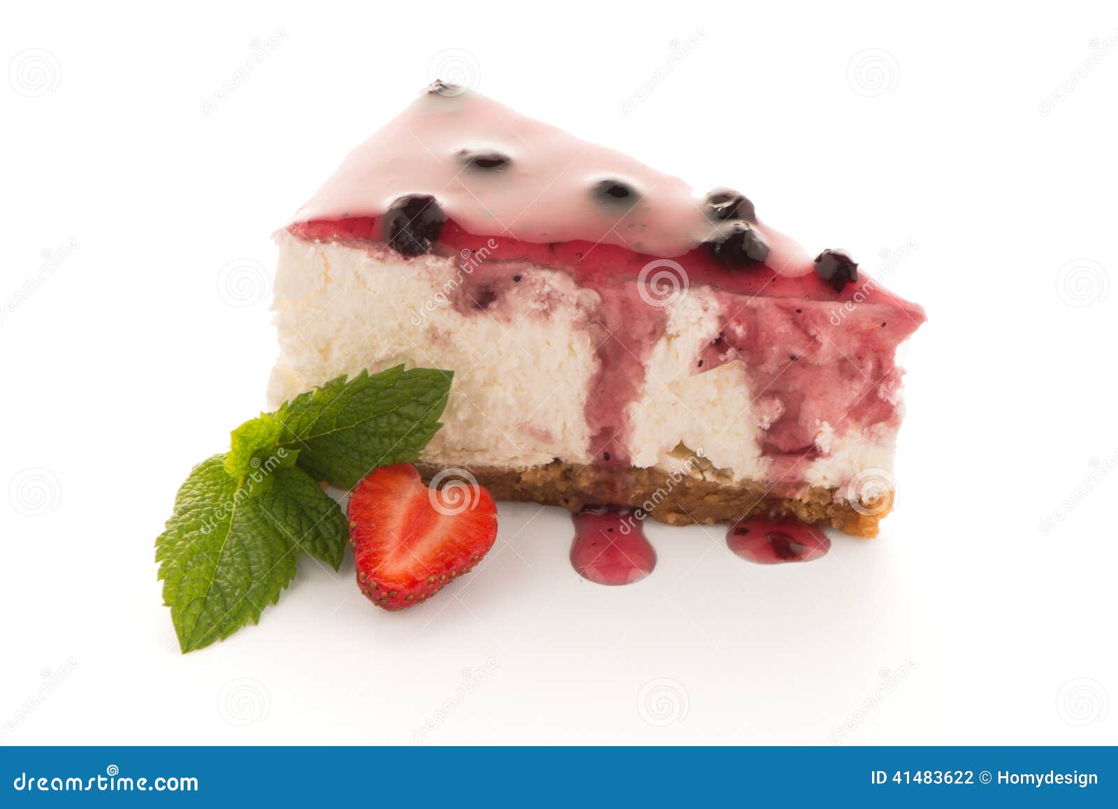 Cheese Cake slice stock photo. Image of baked, rotating - 41483622