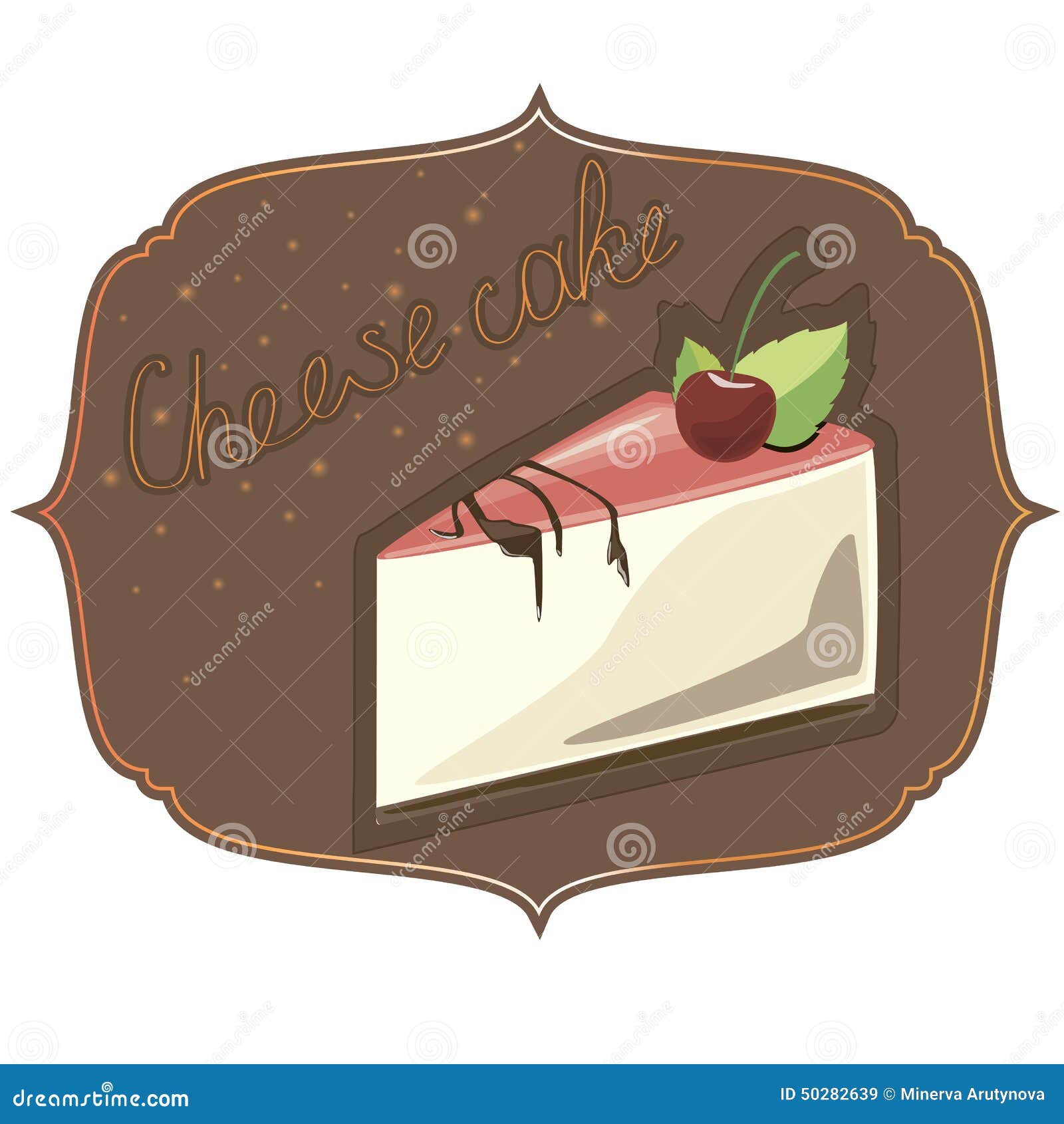 Cheese cake stock vector. Illustration of eating, clip - 50282639