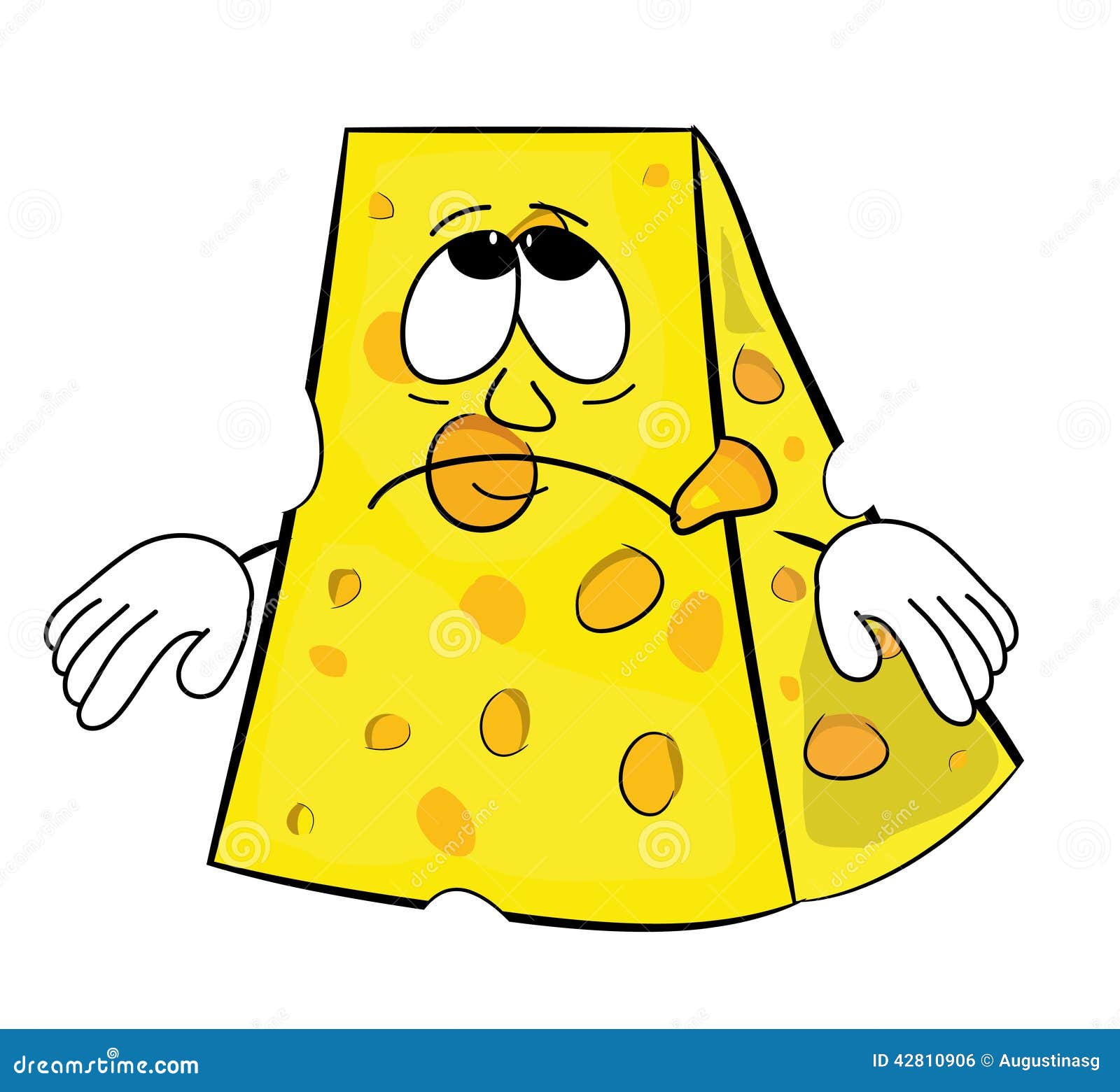 Cheese cartoon character stock illustration. Illustration of grin ...