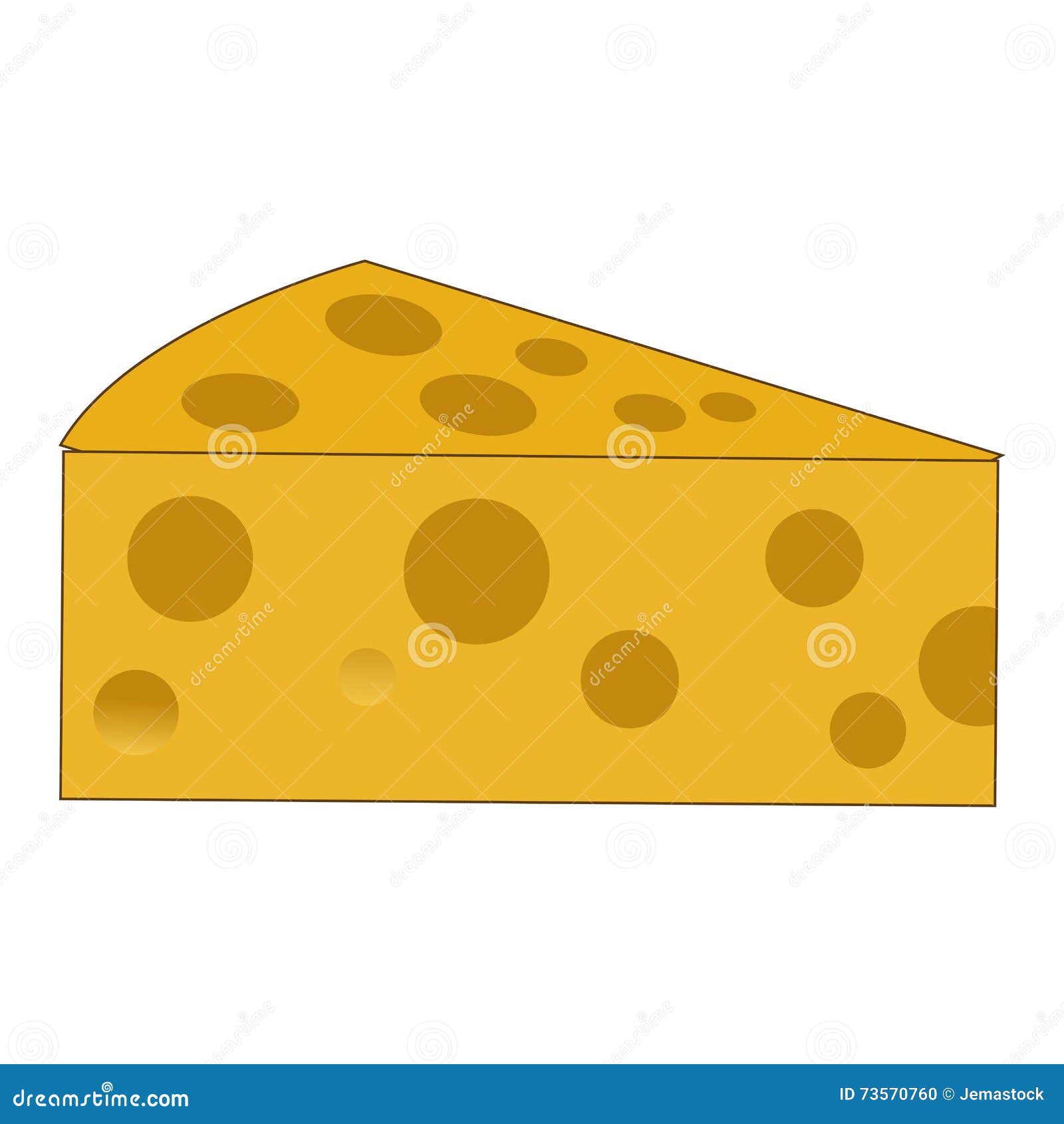 Cheese cartoon icon stock illustration. Illustration of clipart - 73570760