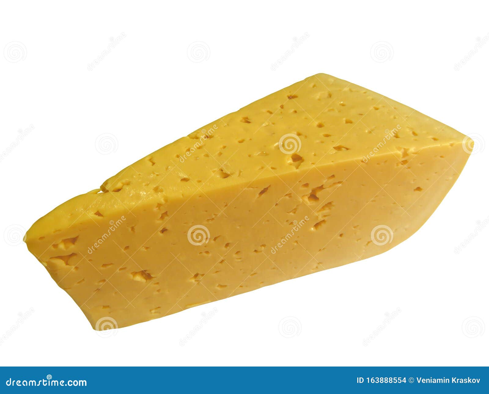 Cheese chunk isolated stock photo. Image of appetizing - 163888554