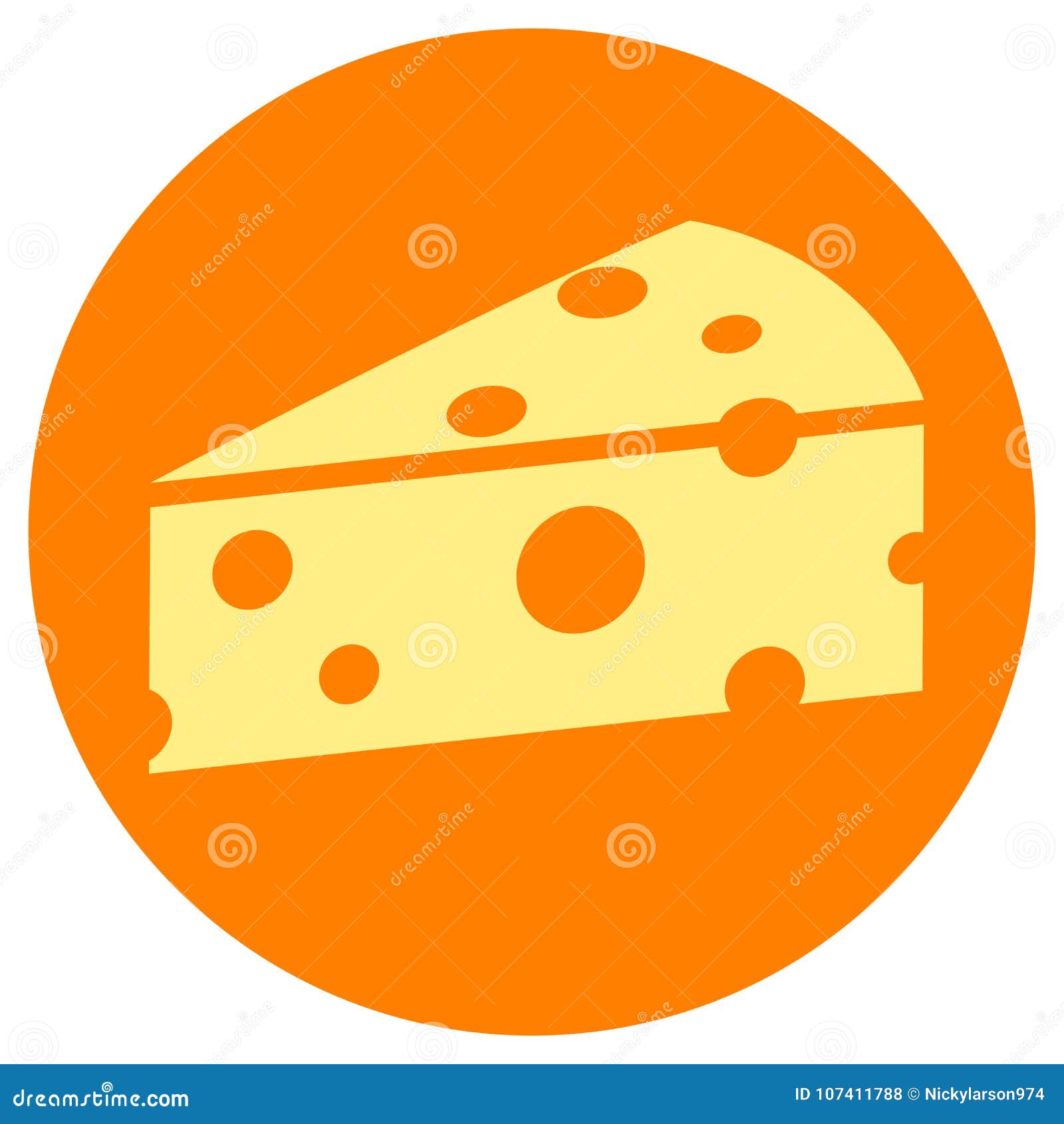 Cheese circle icon concept stock vector. Illustration of isolated ...