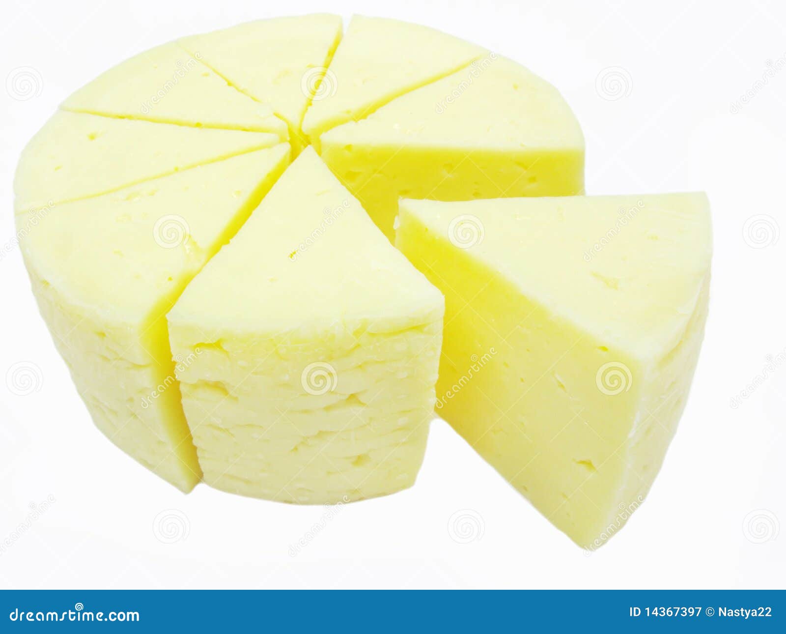 Cheese circle and pieces stock image. Image of piece - 14367397