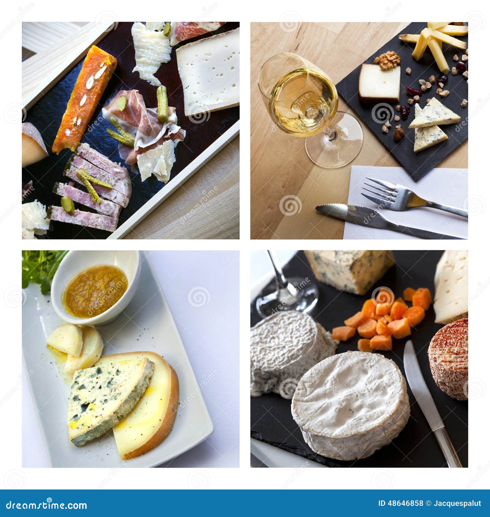 Cheese stock photo. Image of collage, dairy, bistro, gastronomy - 48646858
