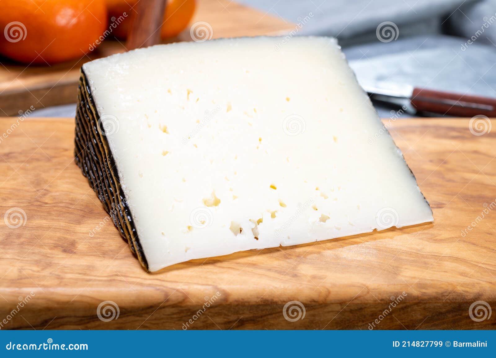 Cheese Collection, Piece of Hard Spanish Iberico Cheese Stock Image ...