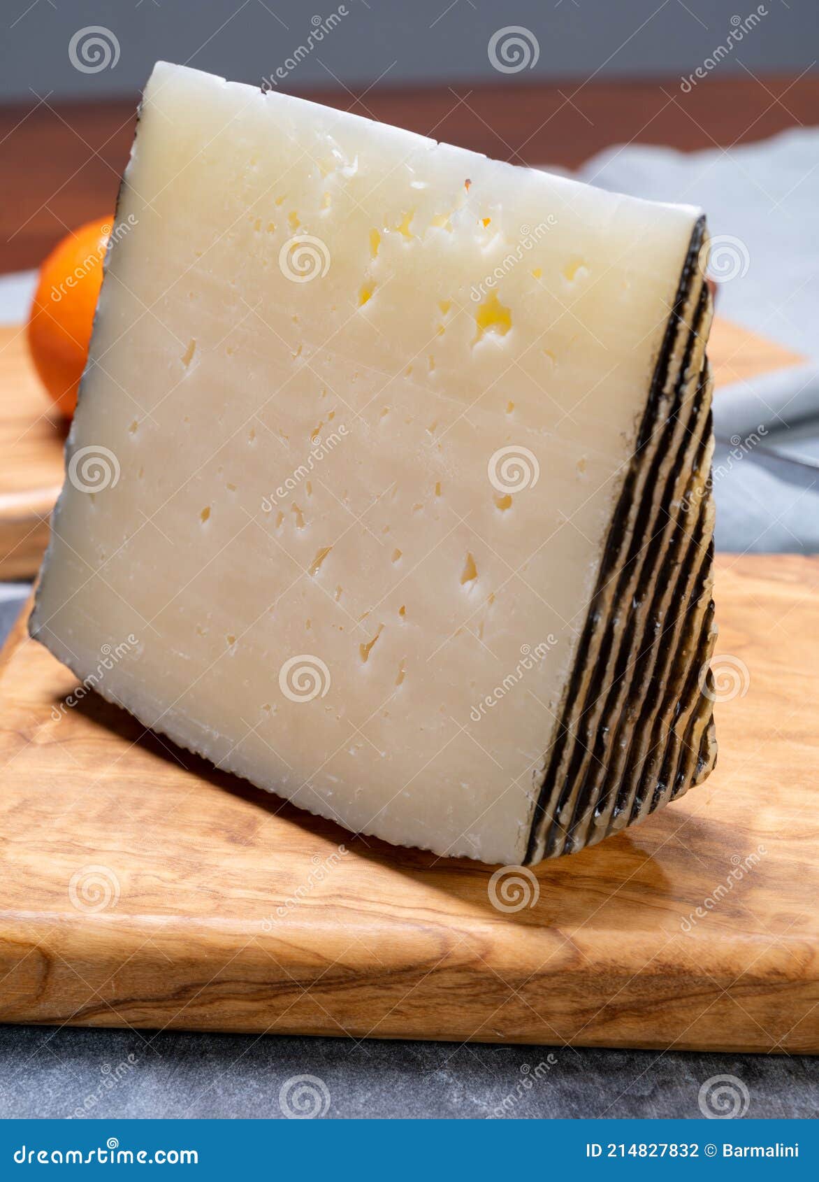 Cheese Collection, Piece of Hard Spanish Iberico Cheese Stock Photo ...