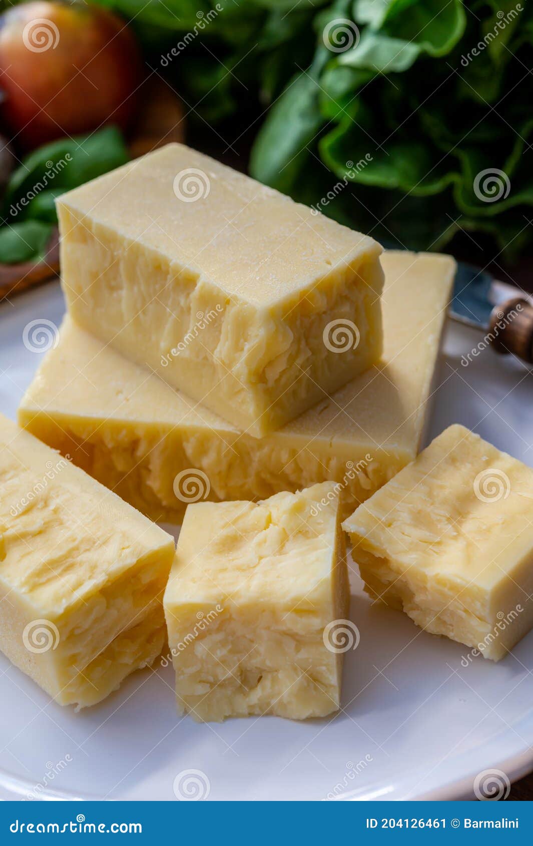 Cheese Collection, Pieces of Aged British Cheddar Cheese Stock Image ...