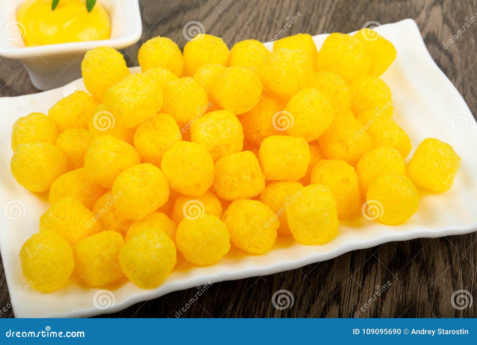 Cheese corn balls stock photo. Image of fattening, crispy - 109095690