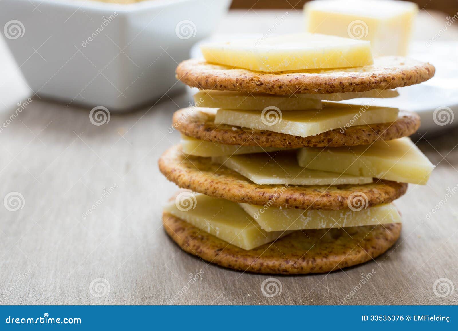 Cheese and Crackers stock photo. Image of food, snacking - 33536376