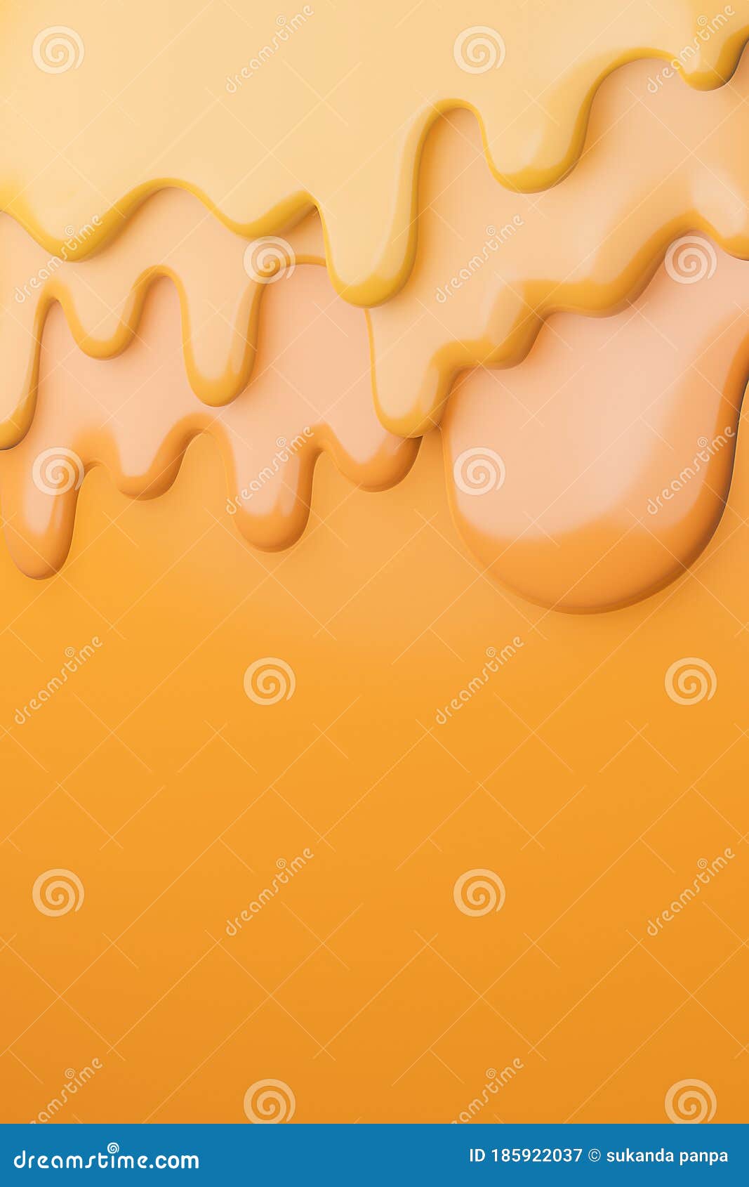 Cheese Creamy Liquid Drips.,cheese Melt on Yellow Background Stock ...