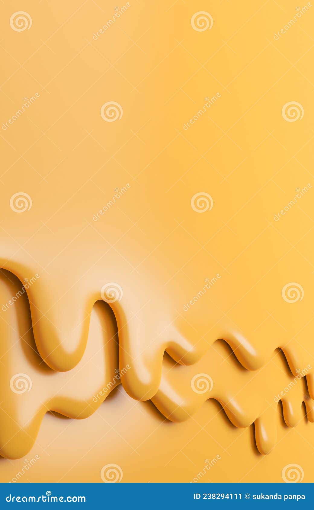 Cheese Creamy Liquid Drips.,cheese Melt on Yellow Background Stock ...