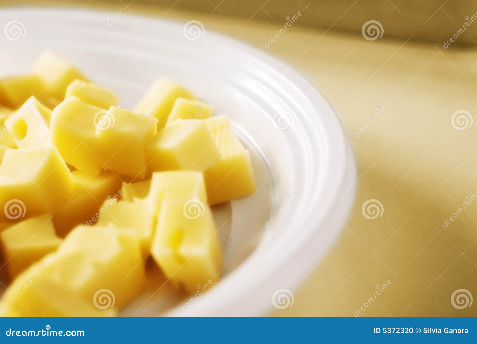 Cheese cubes stock photo. Image of dining, dish, appetizer - 5372320