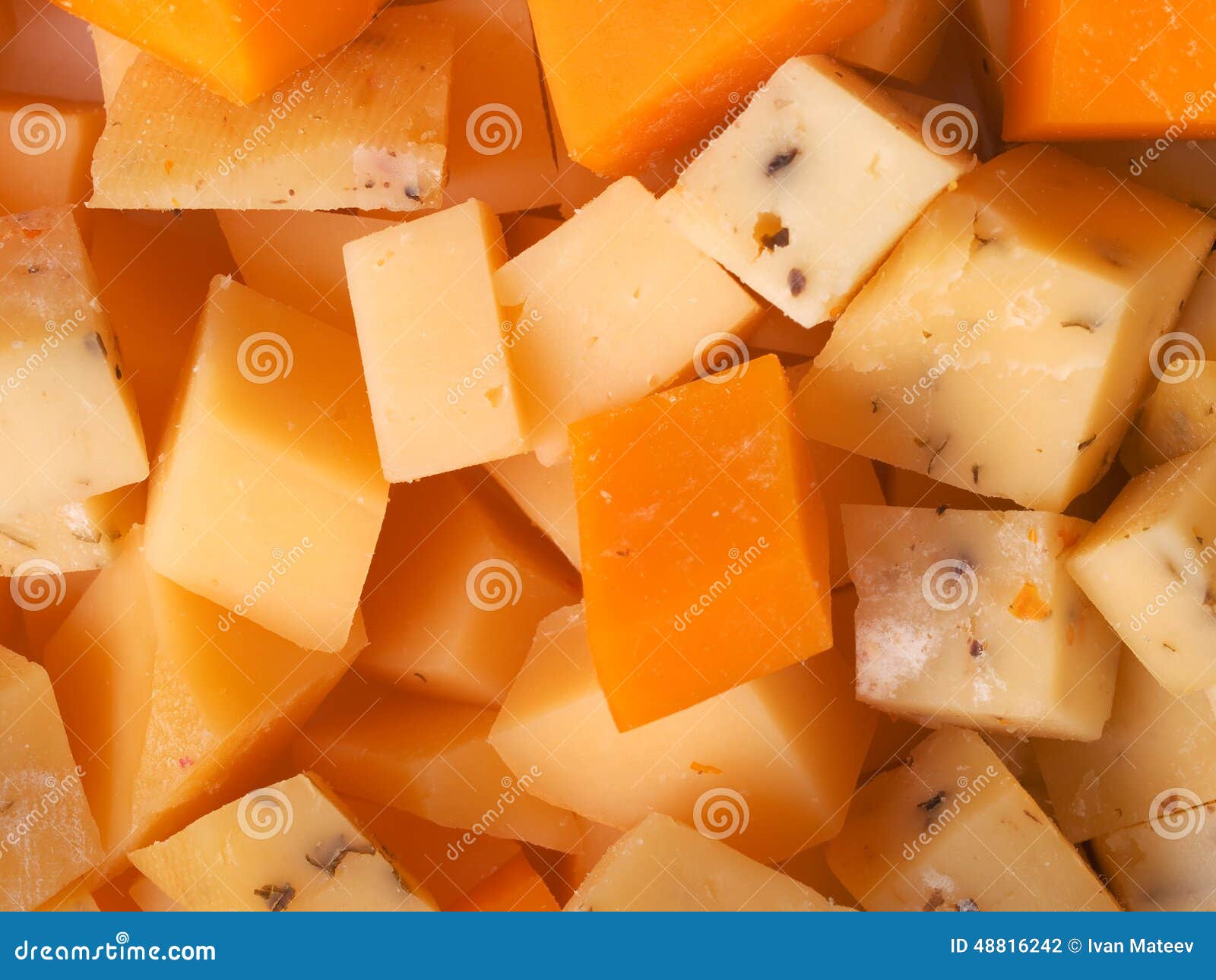 Cheese cubes stock photo. Image of gouda, show, indoors - 48816242