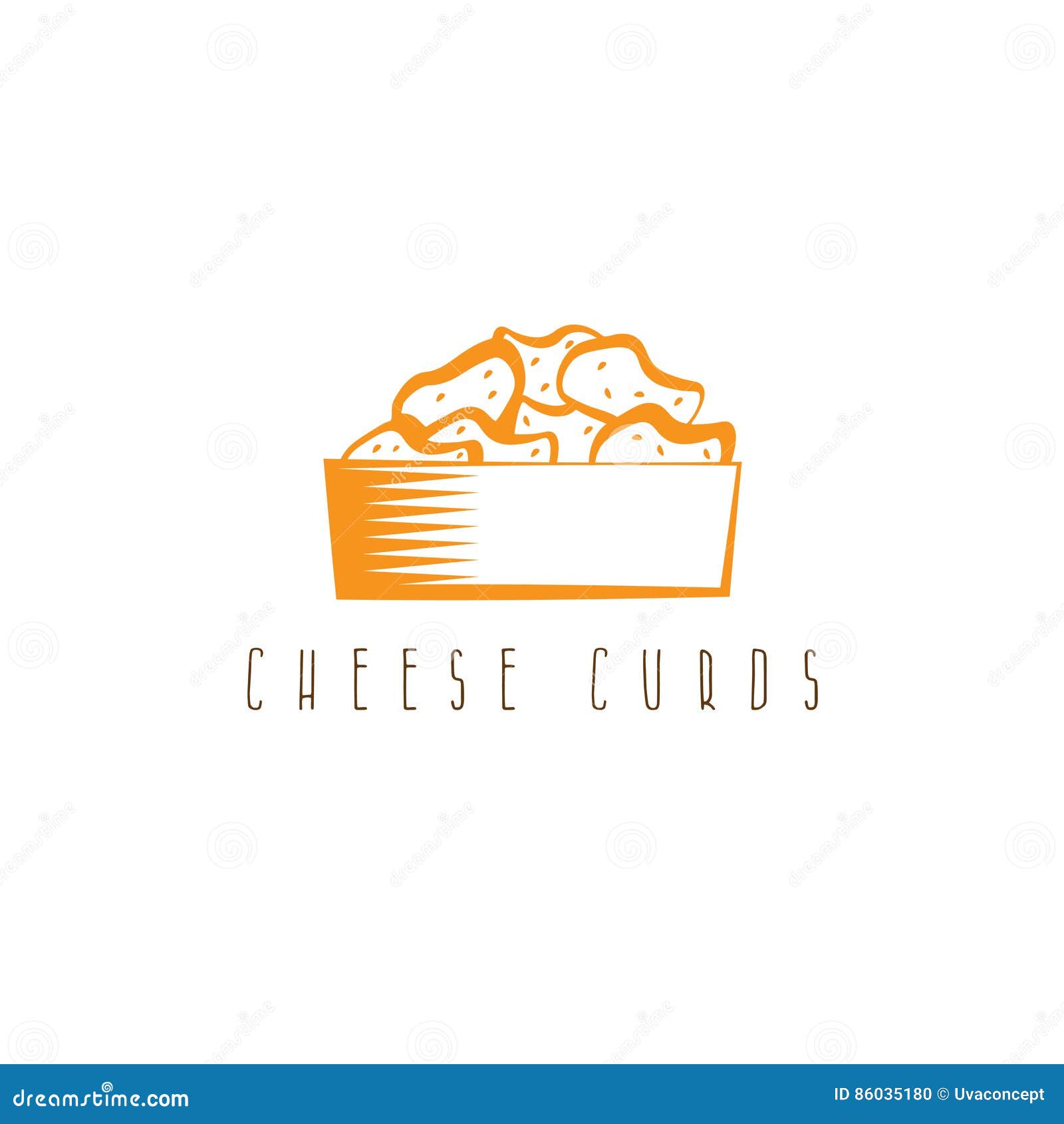 Cheese Curds in Bowl Vector Design Stock Vector - Illustration of fried ...