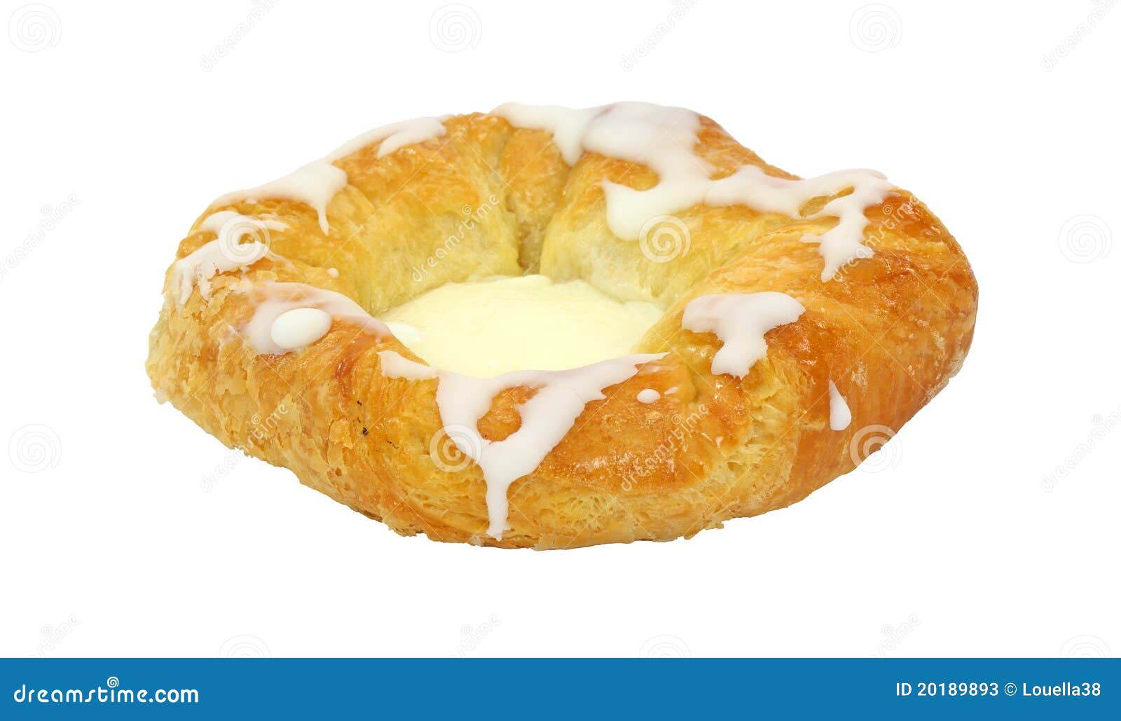 Cheese Danish Front View stock image. Image of frosting - 20189893