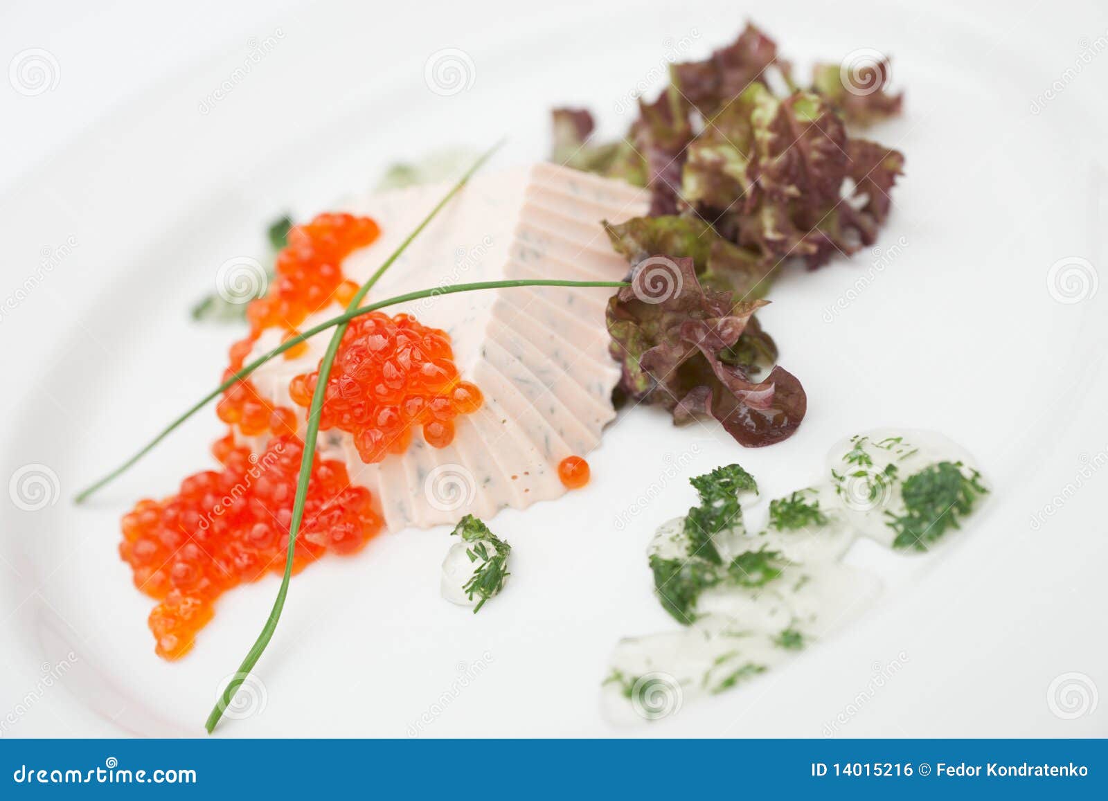 Cheese Dish Topped with Red Caviar Stock Photo - Image of herb, cuisine ...