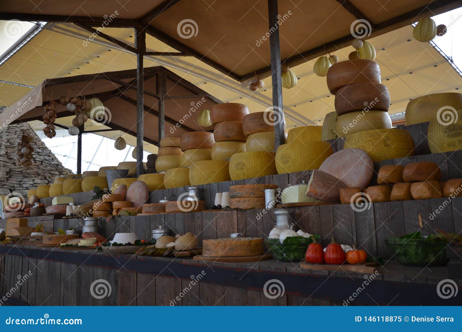 Cheese Exposed in Expo Universal Exposition Stock Image - Image of ...