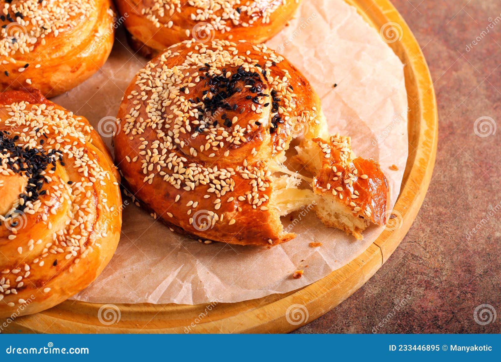 Cheese filling rolls stock image. Image of sesame, cheese - 233446895