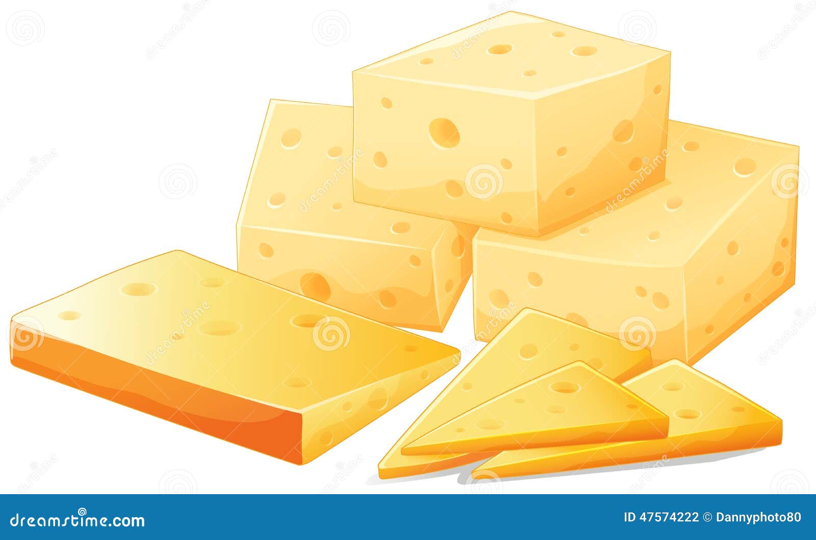Cheese stock vector. Illustration of melts, salty, solid - 47574222
