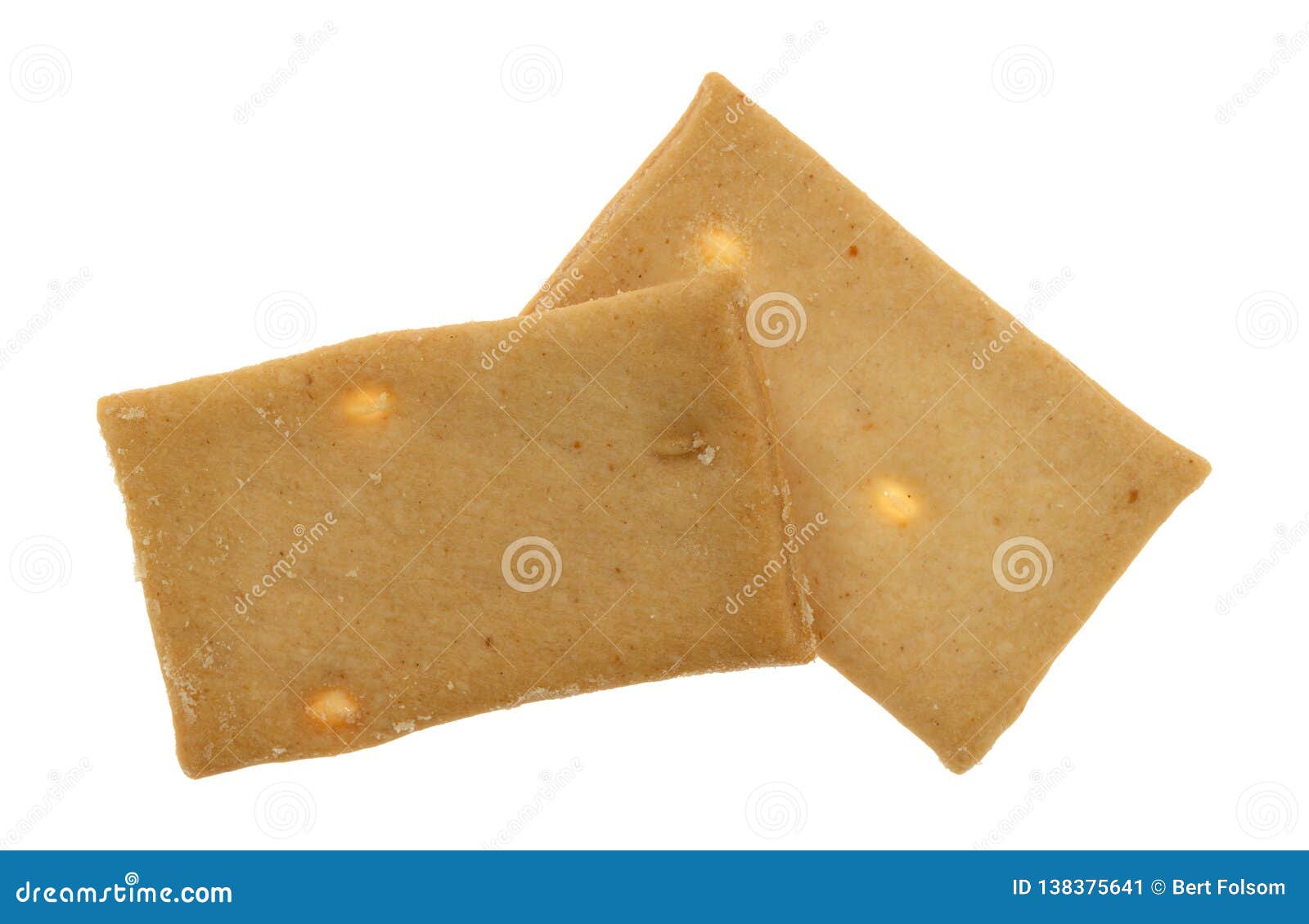 Cheese Flavor Crostini Crackers on a White Background Stock Image ...