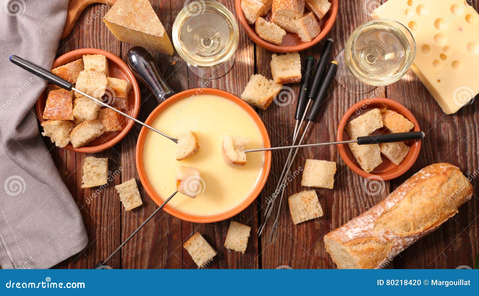 Cheese fondue swiss stock photo. Image of fondue, eating - 80218420