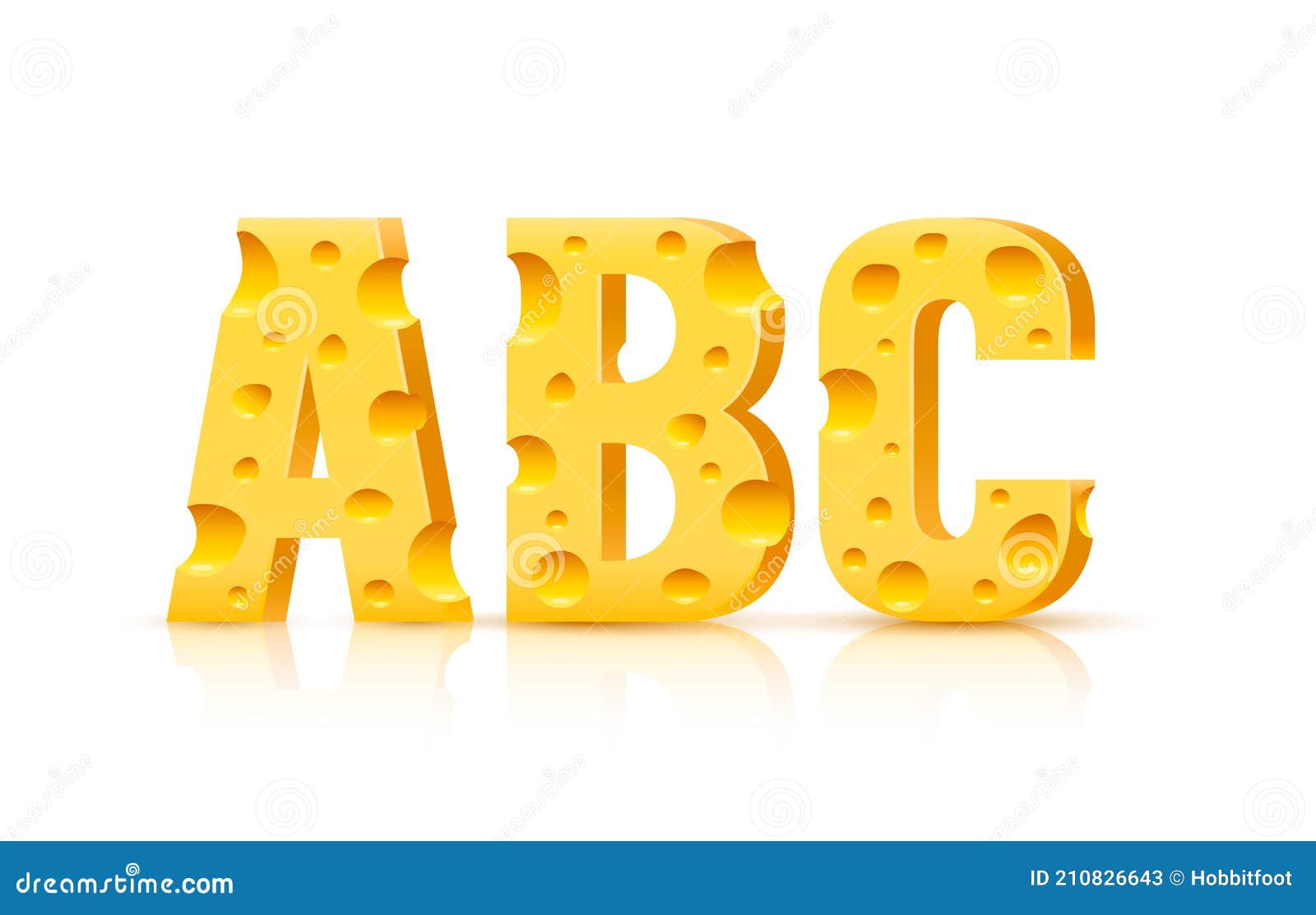 Cheese Font. Cheesy ABC. Food Alphabet. Yellow Letters Milk Prod Vector ...