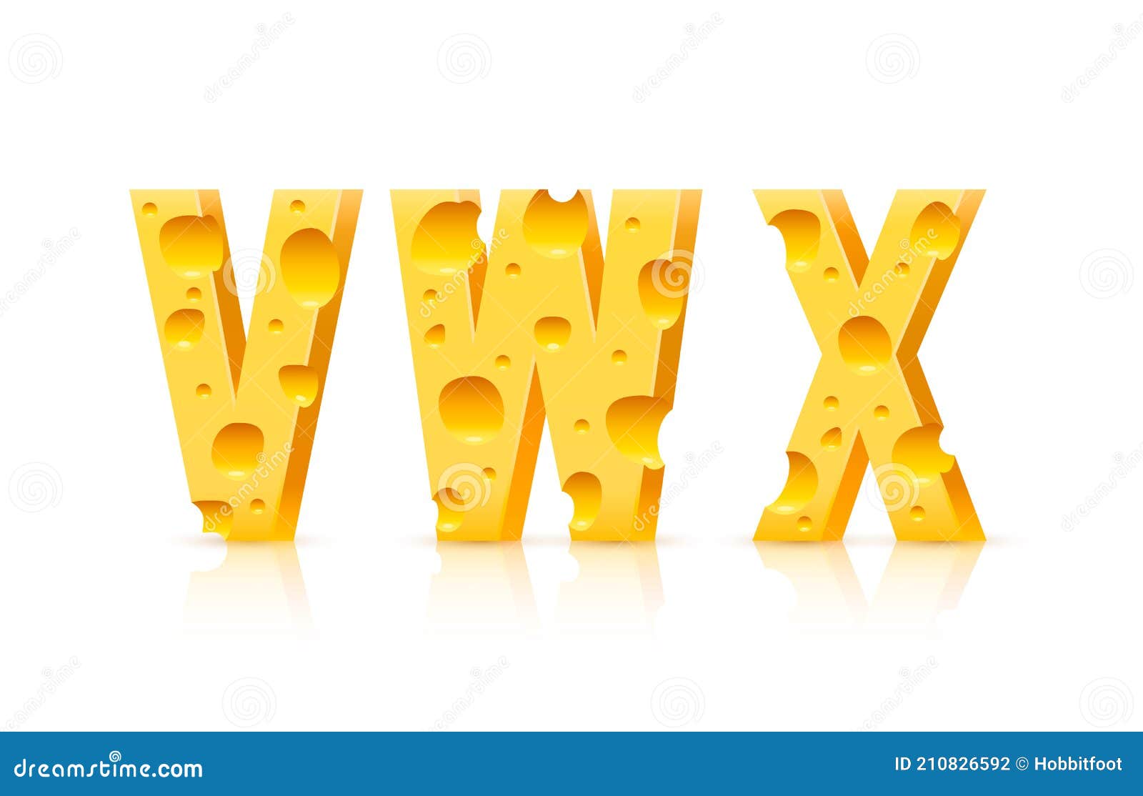 Cheese Font. Cheesy ABC. Food Alphabet. Yellow Letters Milk Prod Vector ...