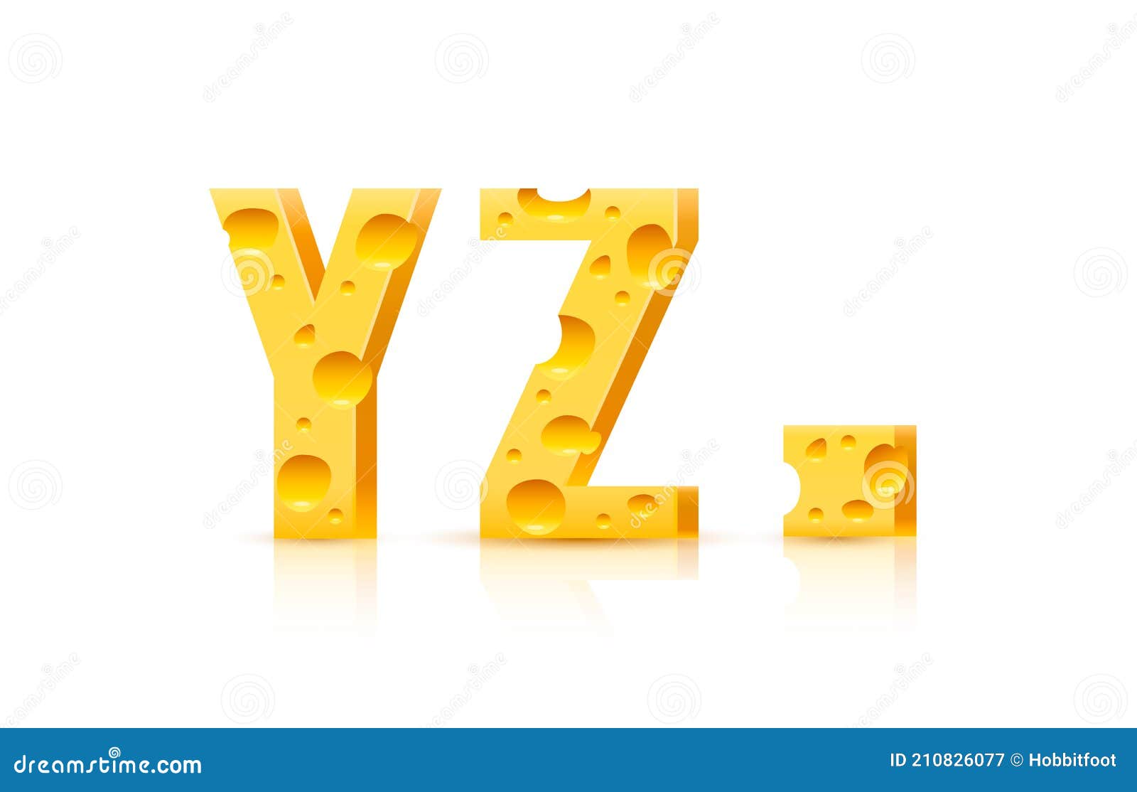 Cheese Font. Cheesy ABC. Food Alphabet. Yellow Letters Milk Prod Vector ...