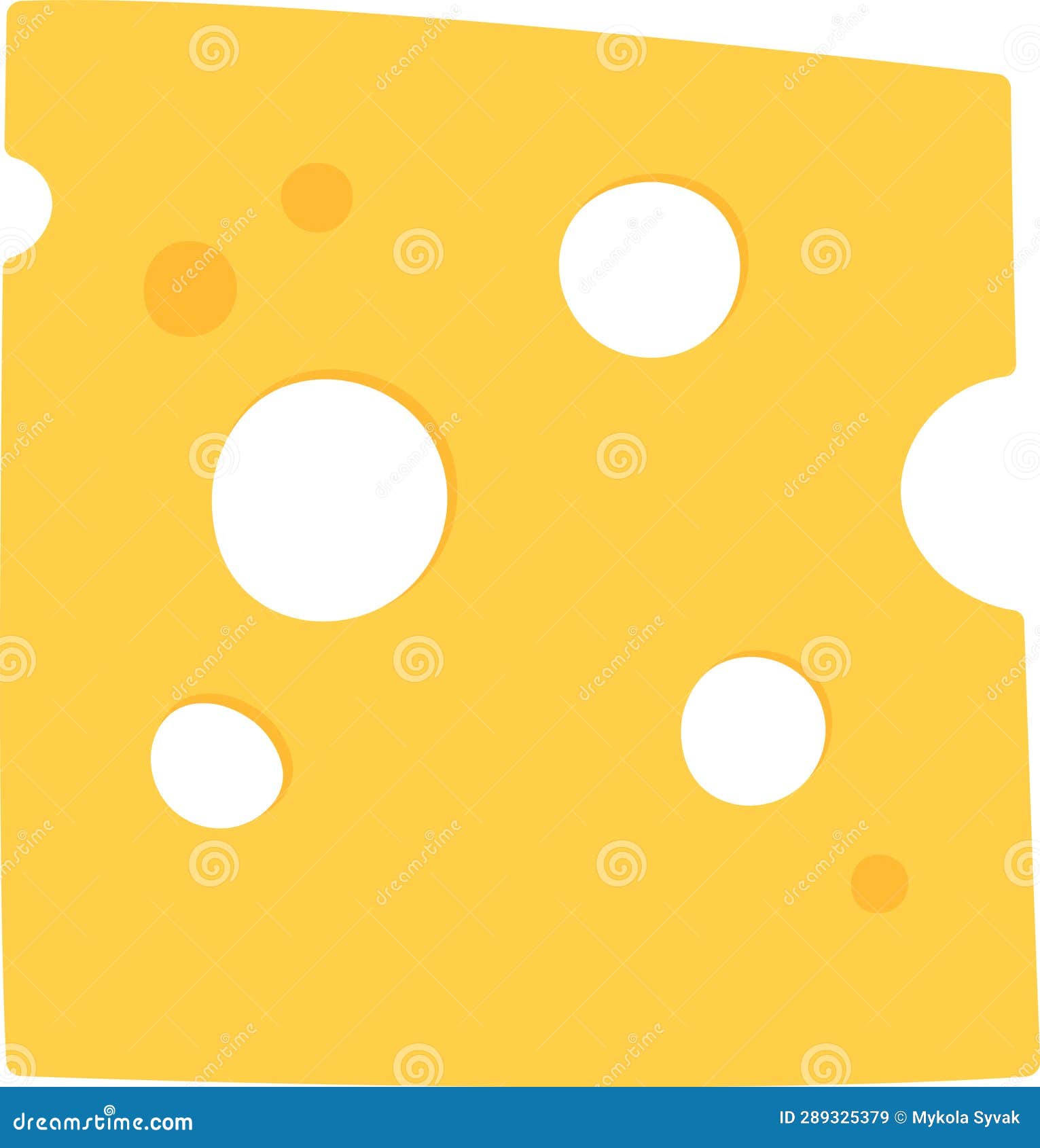 Cheese Food Slice stock vector. Illustration of white - 289325379