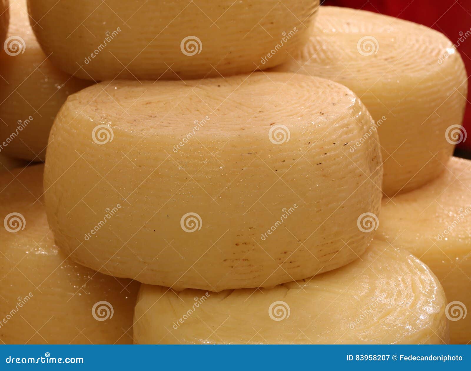 Cheese Forms Called Caciotta in Italian Stock Image - Image of product ...