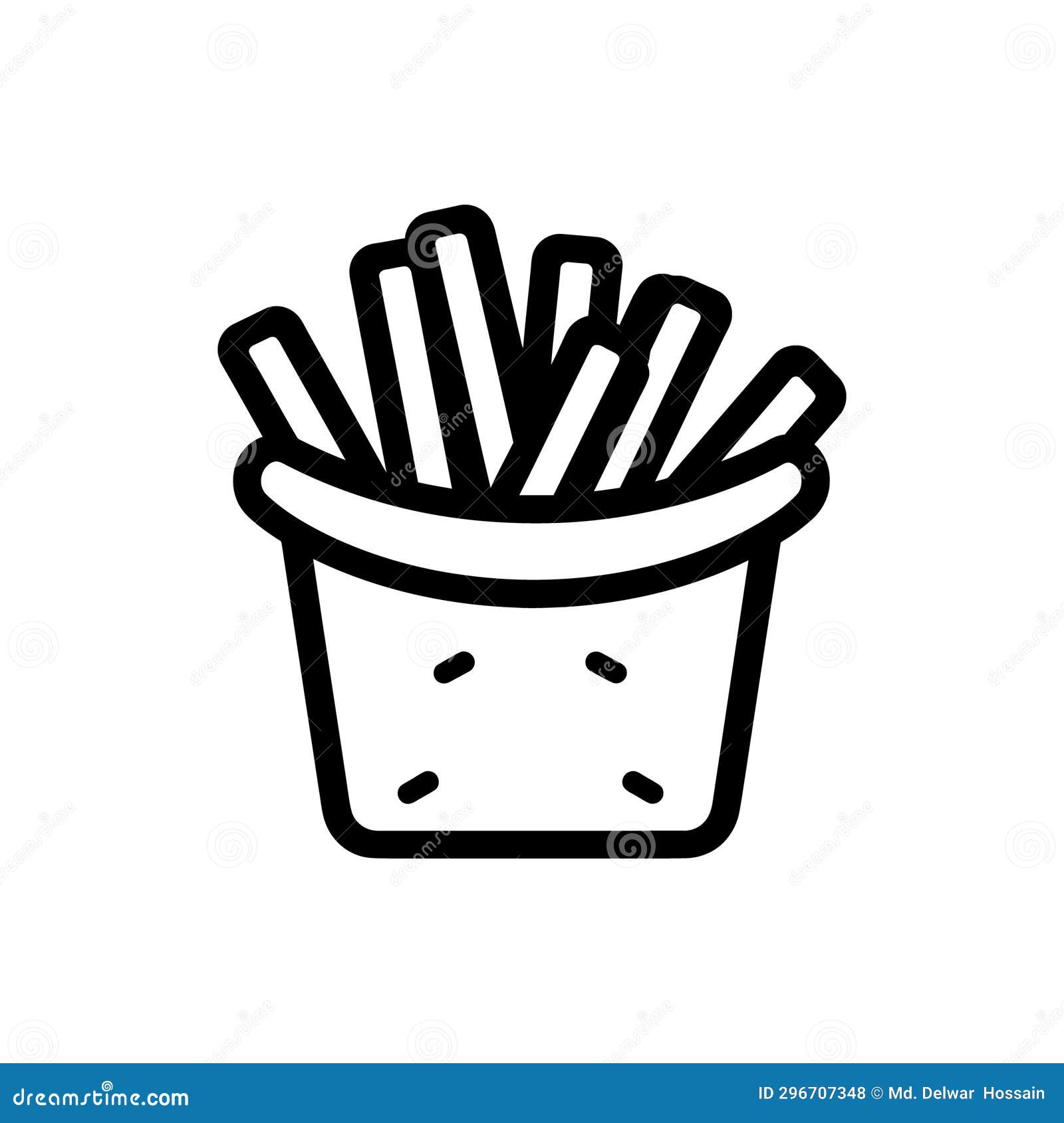Cheese Fries Icon stock illustration. Illustration of background ...