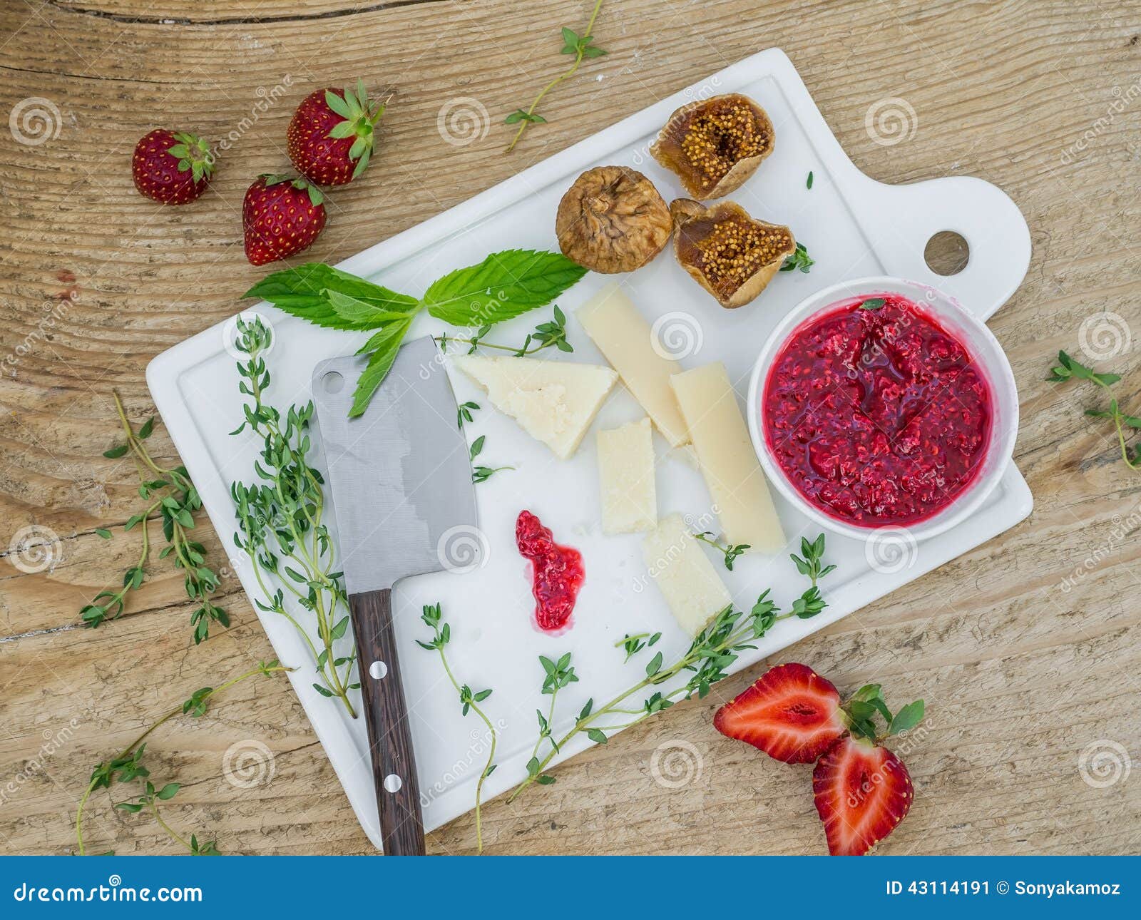 Cheese and Fruit Set on a Wooden Desk Stock Image - Image of natural ...