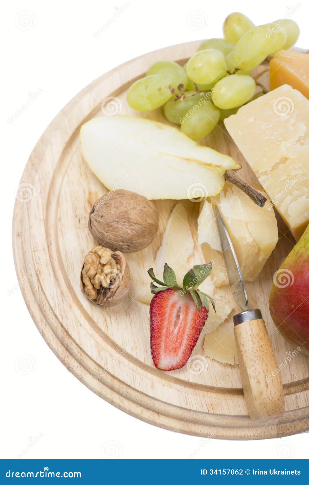Cheese and fruit stock photo. Image of cheeseboard, morning - 34157062