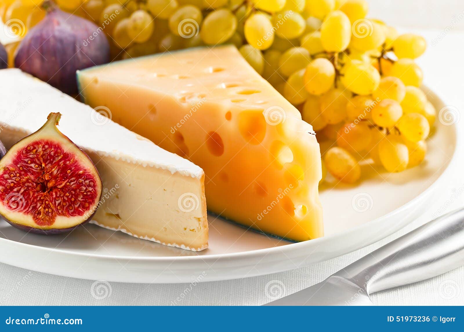 Cheese with fruits stock photo. Image of organic, green - 51973236