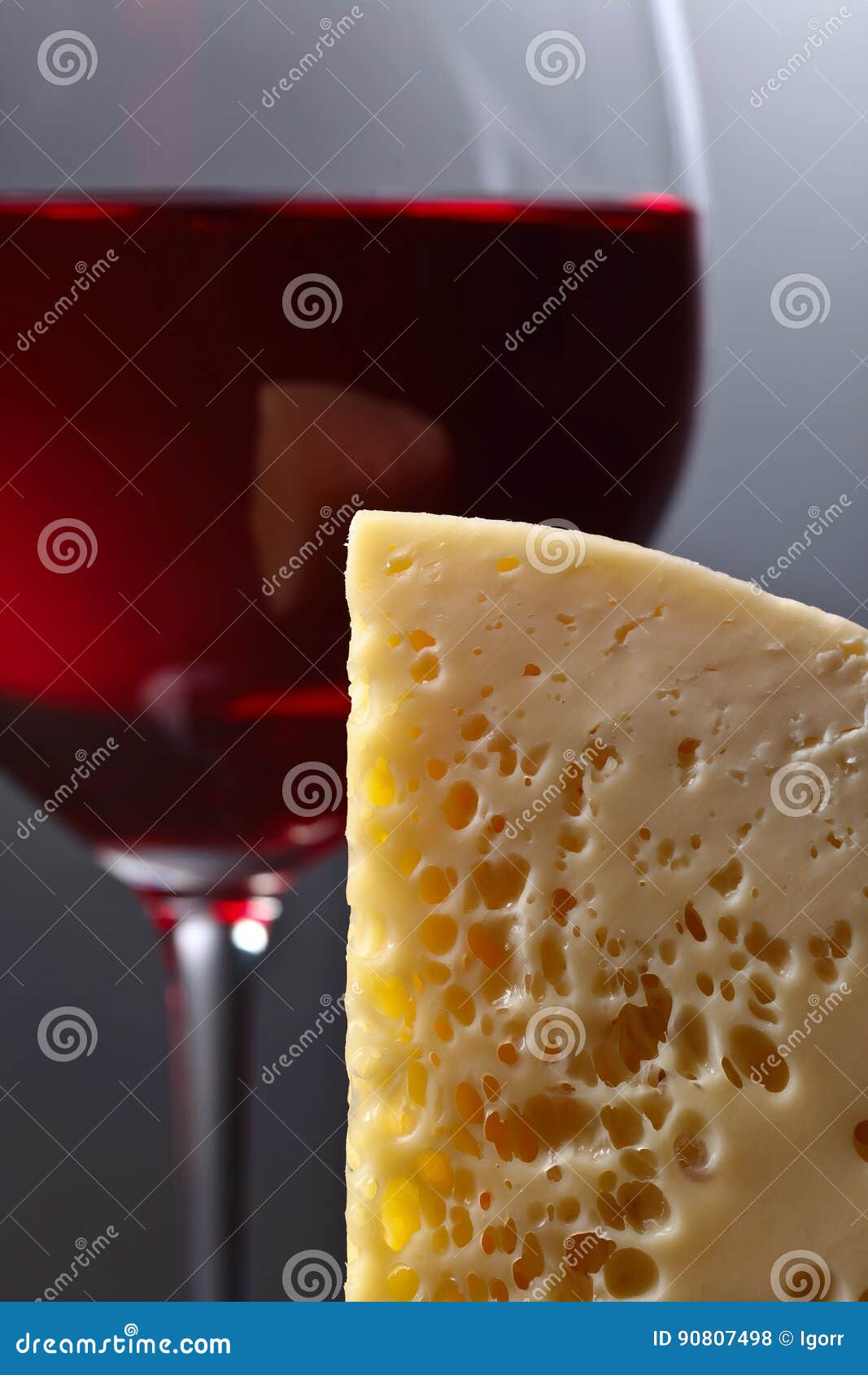 Cheese and Glass of Red Wine Stock Photo - Image of healthy, food: 90807498