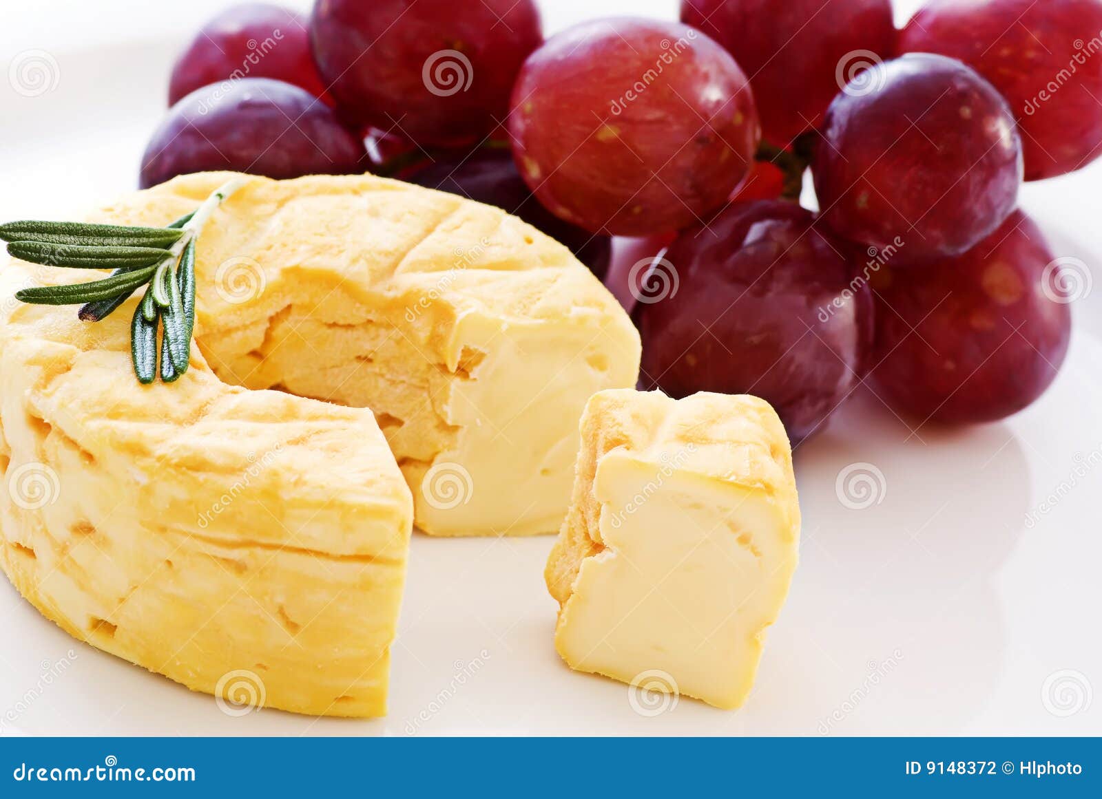 Cheese and Grapes stock photo. Image of france, white - 9148372