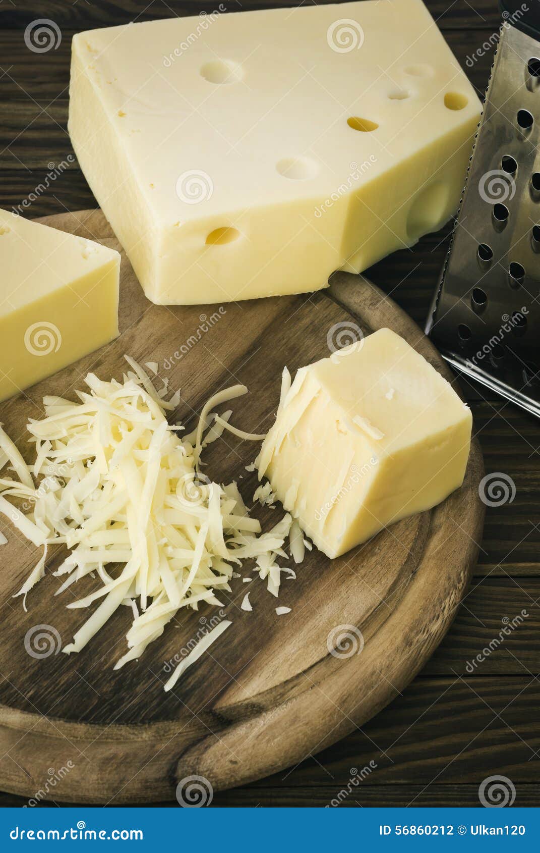 Cheese and grater close-up stock photo. Image of close - 56860212