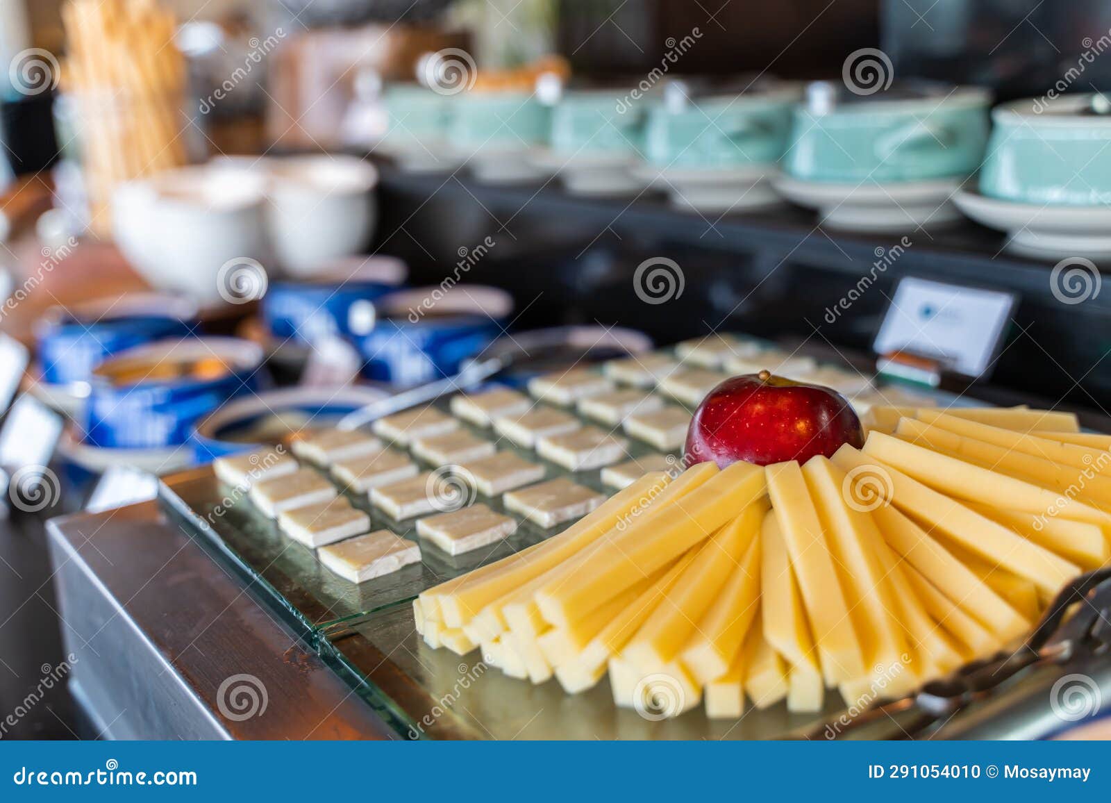 Cheese and Ham at Line Buffet in Hotel Stock Photo - Image of hotel ...