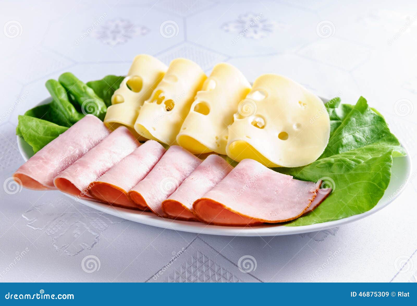 Cheese and ham stock image. Image of holes, ingredient - 46875309